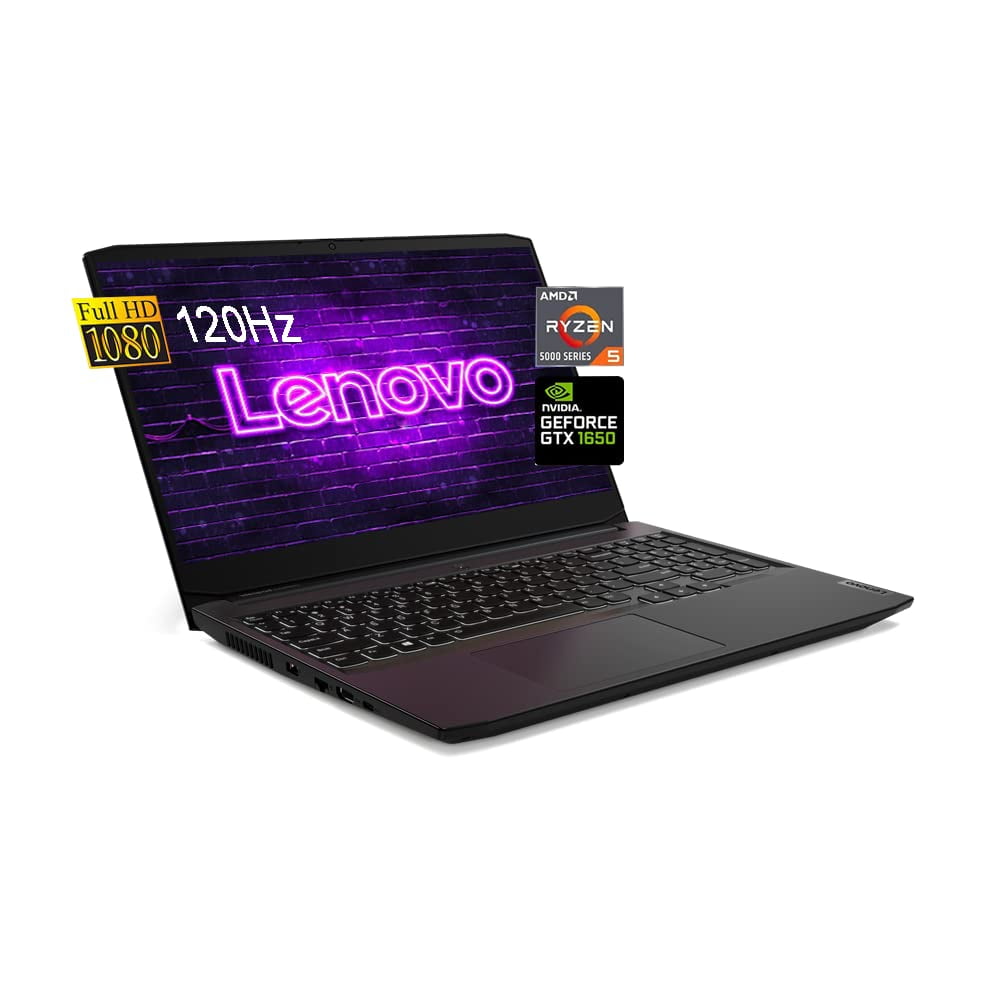 Lenovo Gaming Laptop, 15.6'' 120 Hz Refresh Rate, NVIDIA GeForce GTX 1650, AMD Ryzen 5 5600H ...