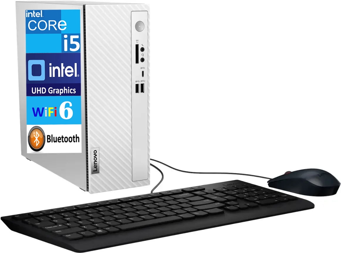 Lenovo IdeaCentre 3 Everyday Value Desktop (Intel i5-14400, 16GB DDR4, 256GB PCIe SSD + 1TB HDD ...