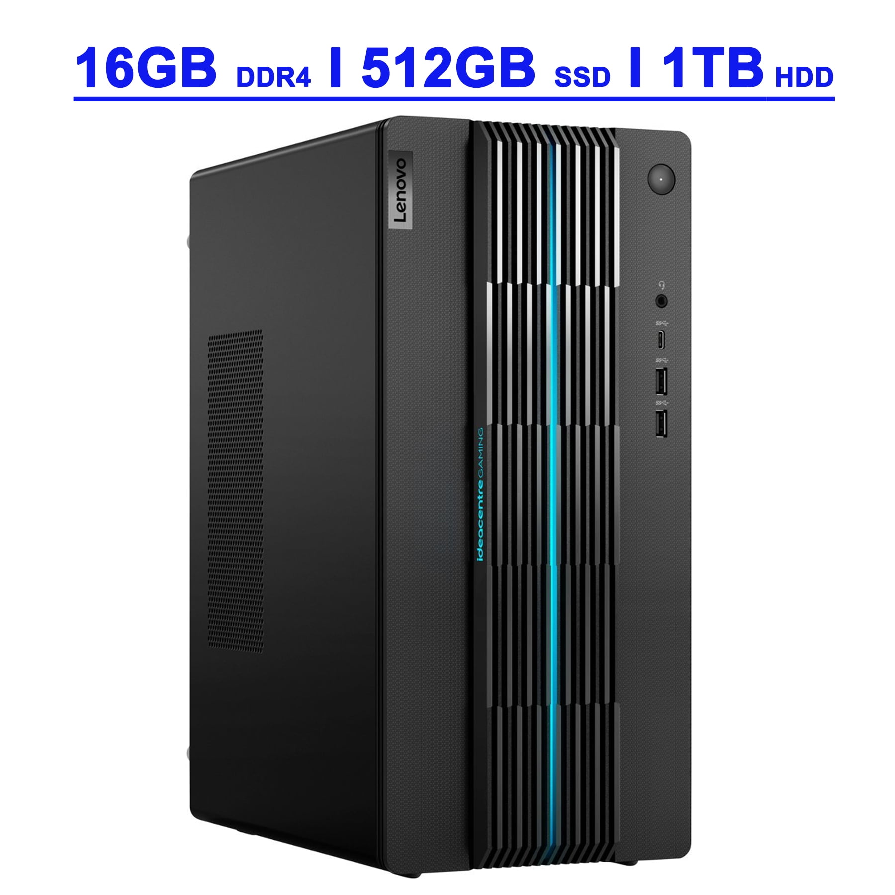 Lenovo IdeaCentre 5 Gaming Desktop 12th Generation Intel Hexa-core i5-12400 Processor 16GB DDR4 ...