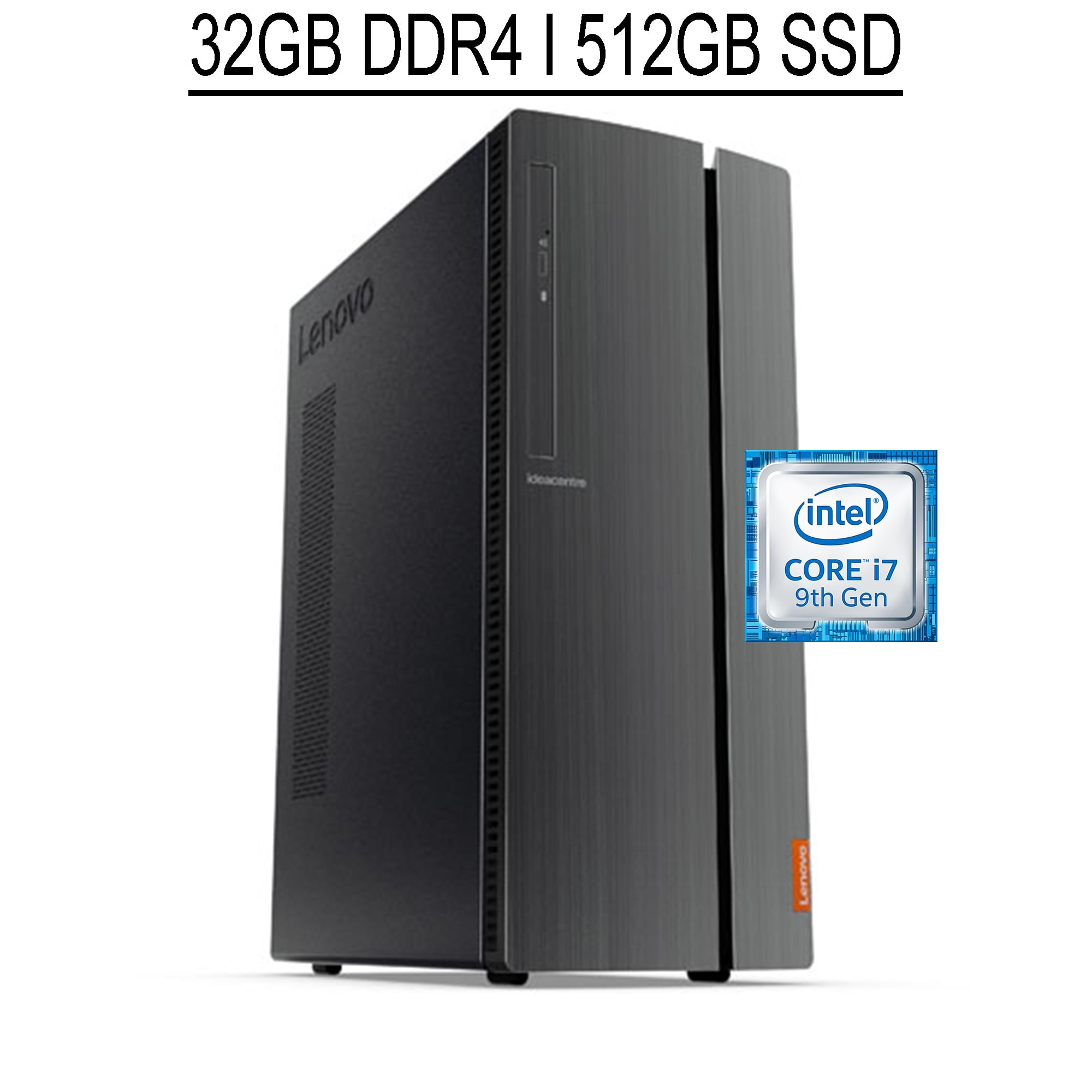 Lenovo IdeaCentre 510A Desktop Computer 9th Gen Intel Octa-Core i7-9700 ...