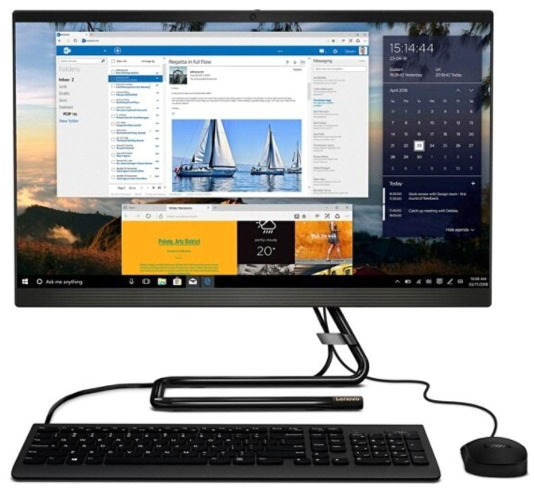 Lenovo IdeaCentre A340 All-in-One PC, 23.8" Touchscreen, 9th Gen Intel ...