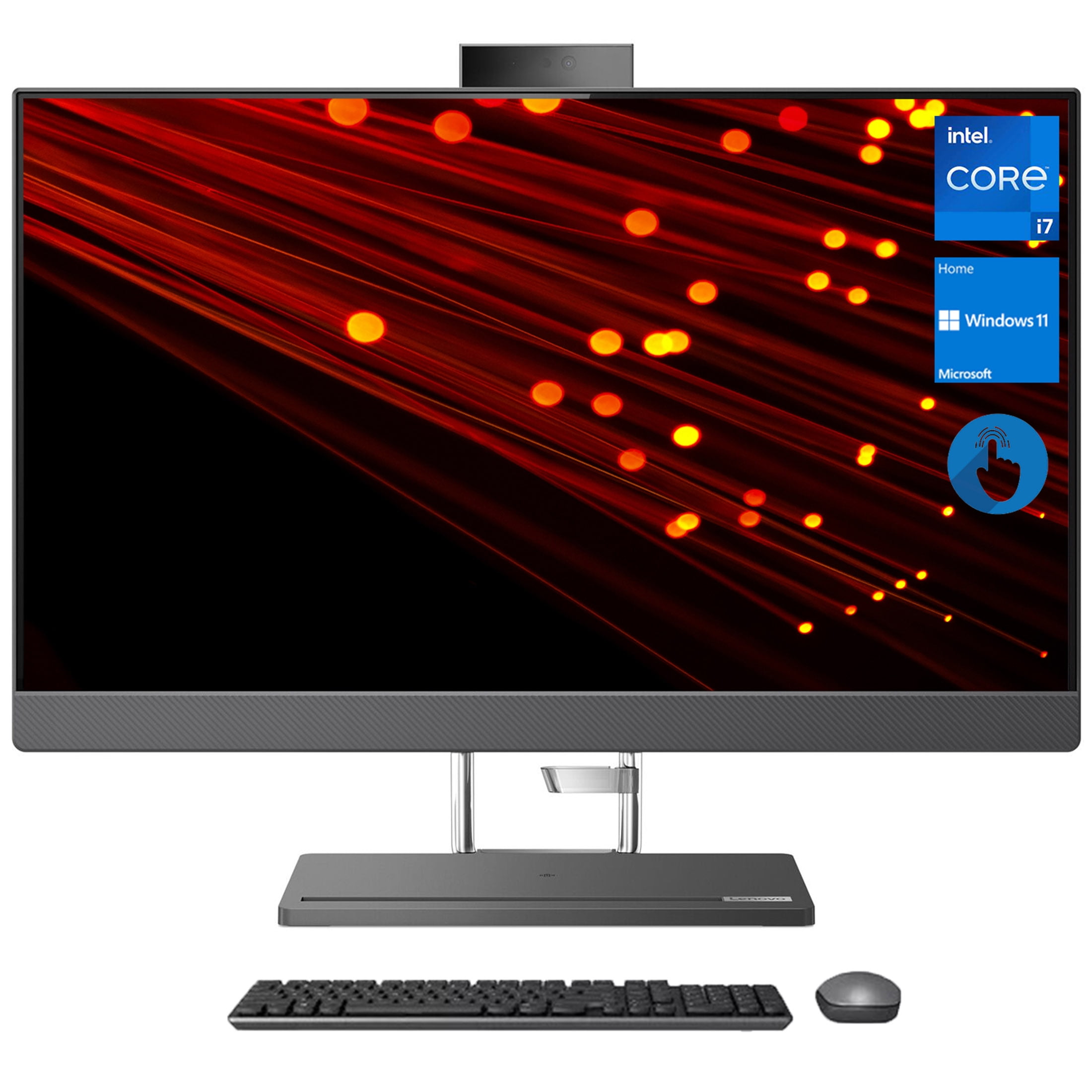 Lenovo IdeaCentre AIO 5 All-in-One, 27" QHD Touchscreen, Intel Core i7 ...