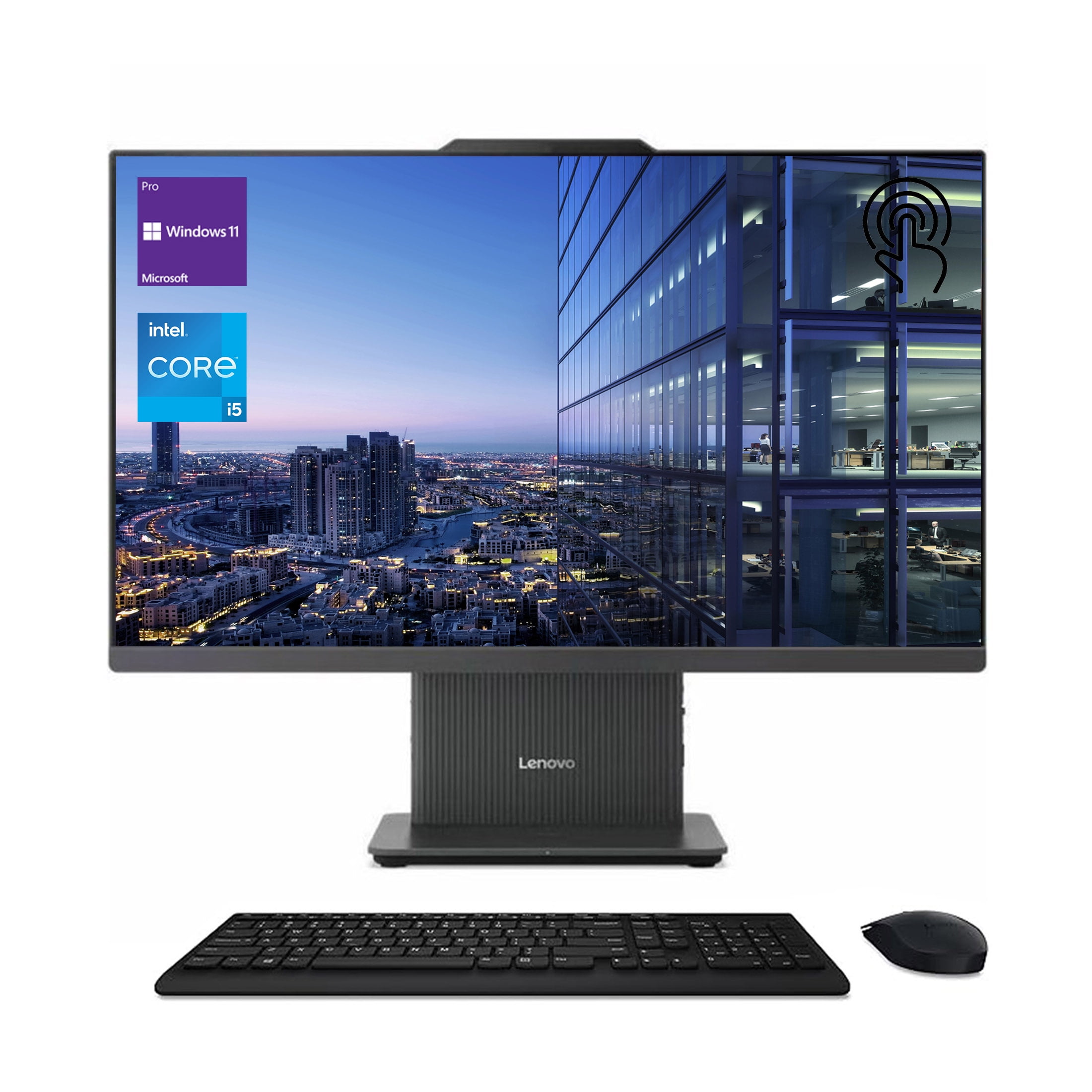 Lenovo IdeaCentre I Business All-in-One, 23.8" FHD Touchscreen, Intel ...