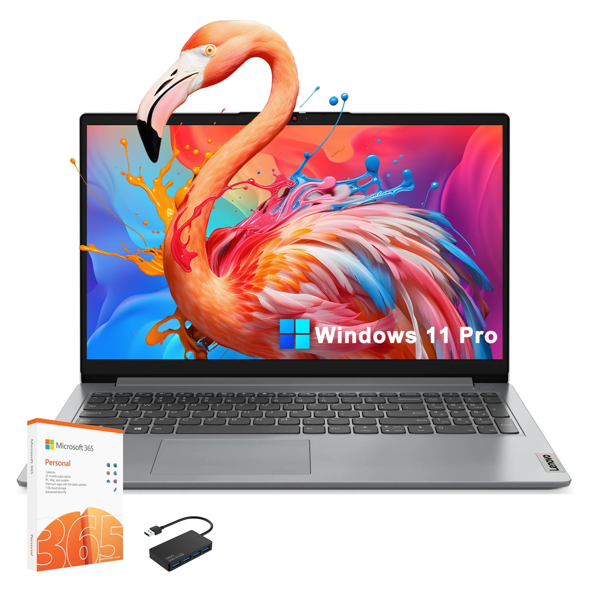 Lenovo IdeaPad 1 15.6" Business Laptop[Windows 11 Pro S], Intel Celeron ...