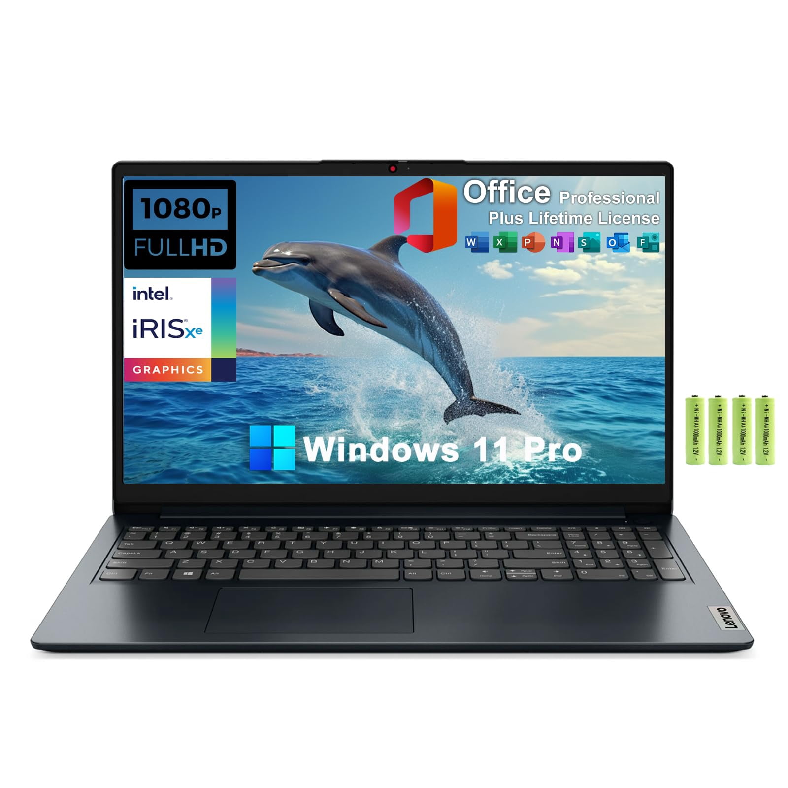 Lenovo IdeaPad 1 15.6" FHD Business Laptop[Windows 11 Pro S], 12th Gen ...