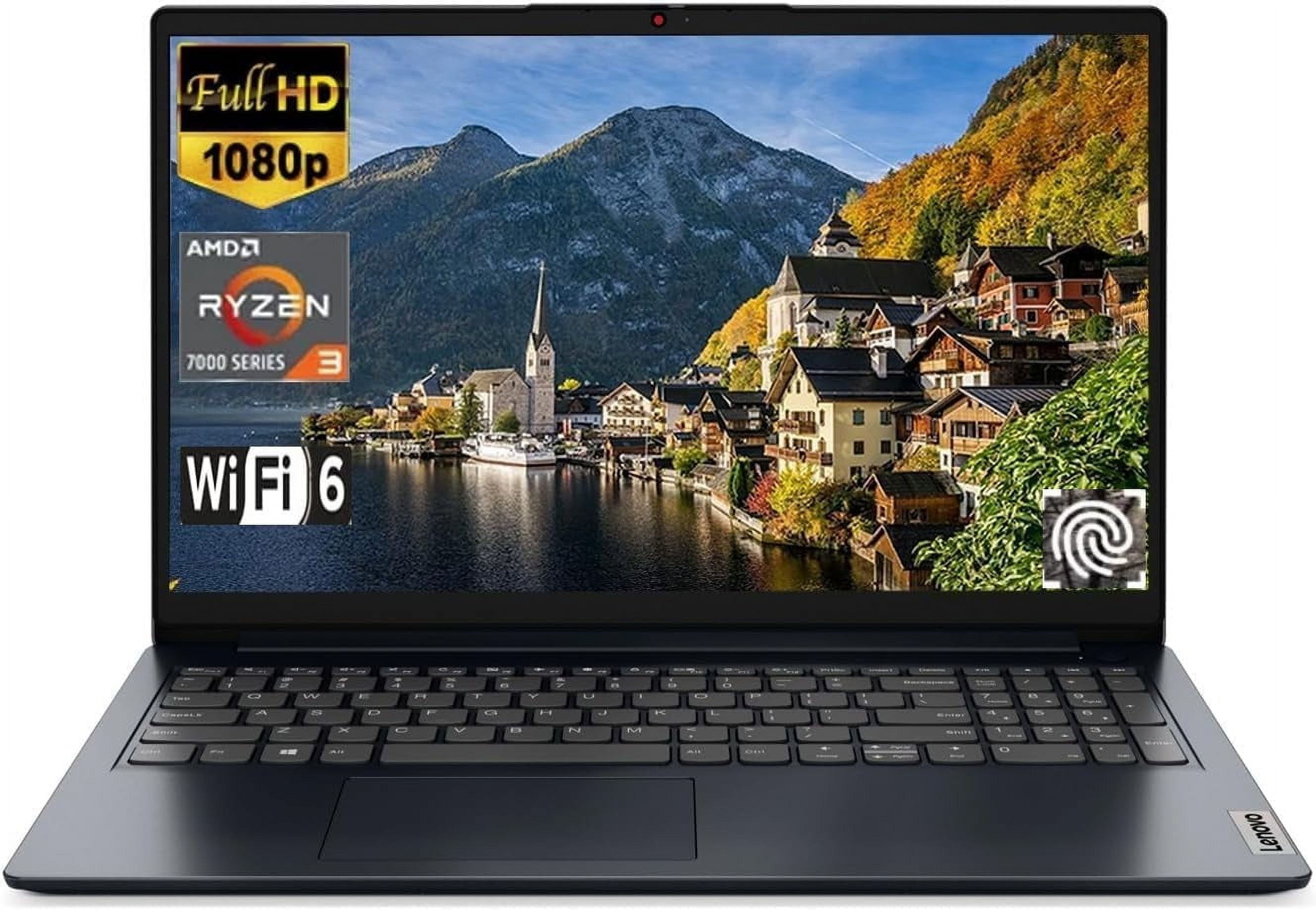 Lenovo IdeaPad 1 15.6" FHD Laptop, AMD Radeon 610M Graphics, Ryzen 3 ...
