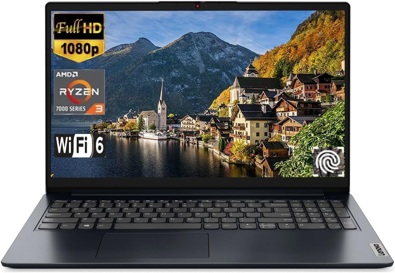 Lenovo IdeaPad 1 15.6" FHD Laptop, AMD Radeon 610M Graphics, Ryzen 3 ...