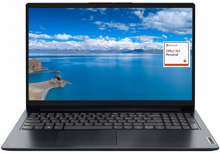 Lenovo IdeaPad 1 15.6" FHD Laptop, Intel Pentium Silver N6000, 8GB RAM, 256GB SSD, 1 Year ...