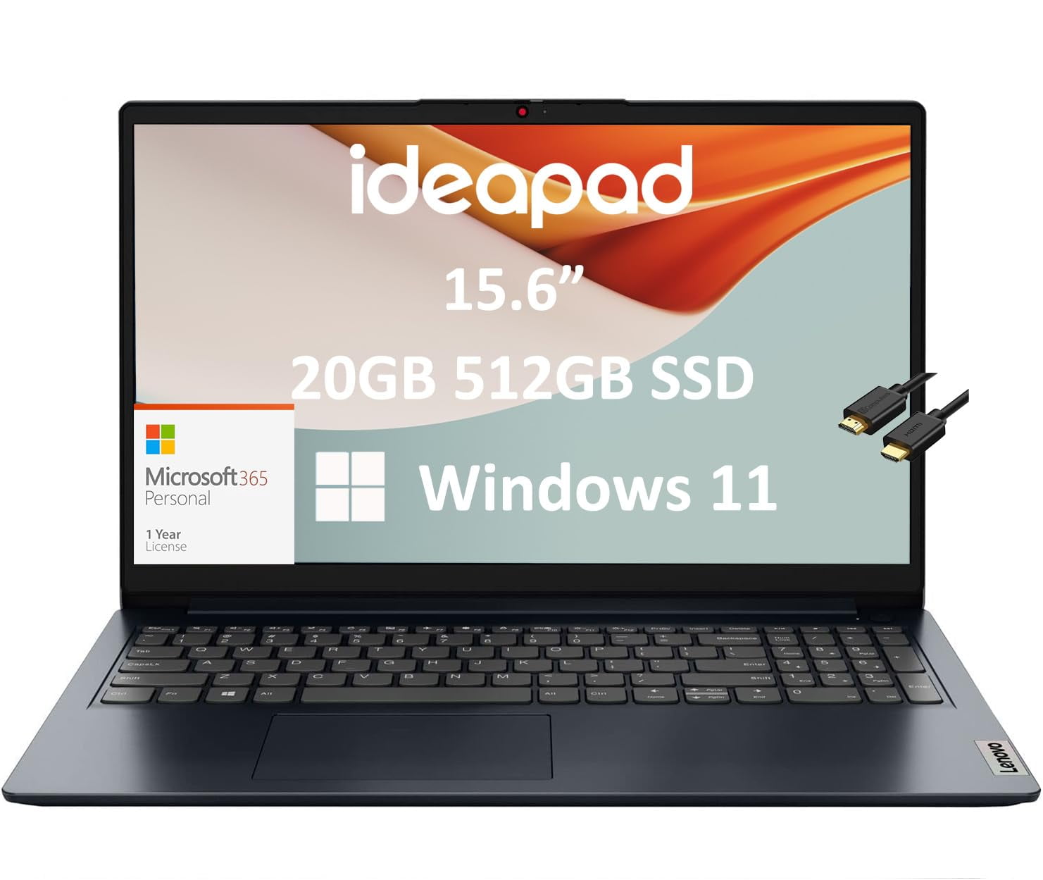 Lenovo IdeaPad 1 1i Laptop with 1 Year Microsoft Office 365 (15.6" FHD ...