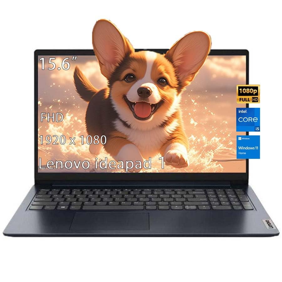 Lenovo IdeaPad 1 Laptop, 15.6" Anti-Glare FHD Display, Intel Core i5 ...