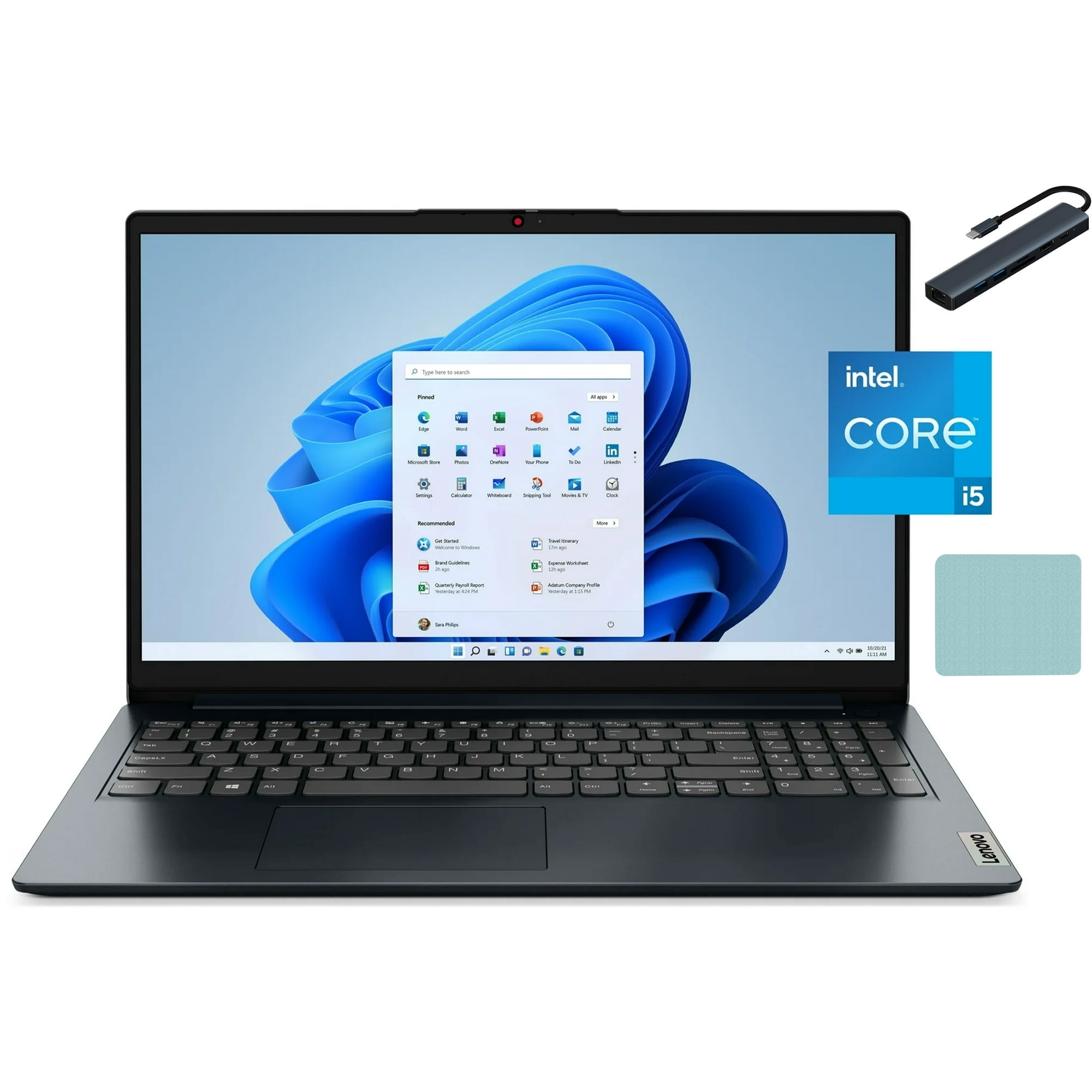 Lenovo IdeaPad 1i 15.6 inch FHD Laptop, Intel Core i5-1235 Processor, 1 ...