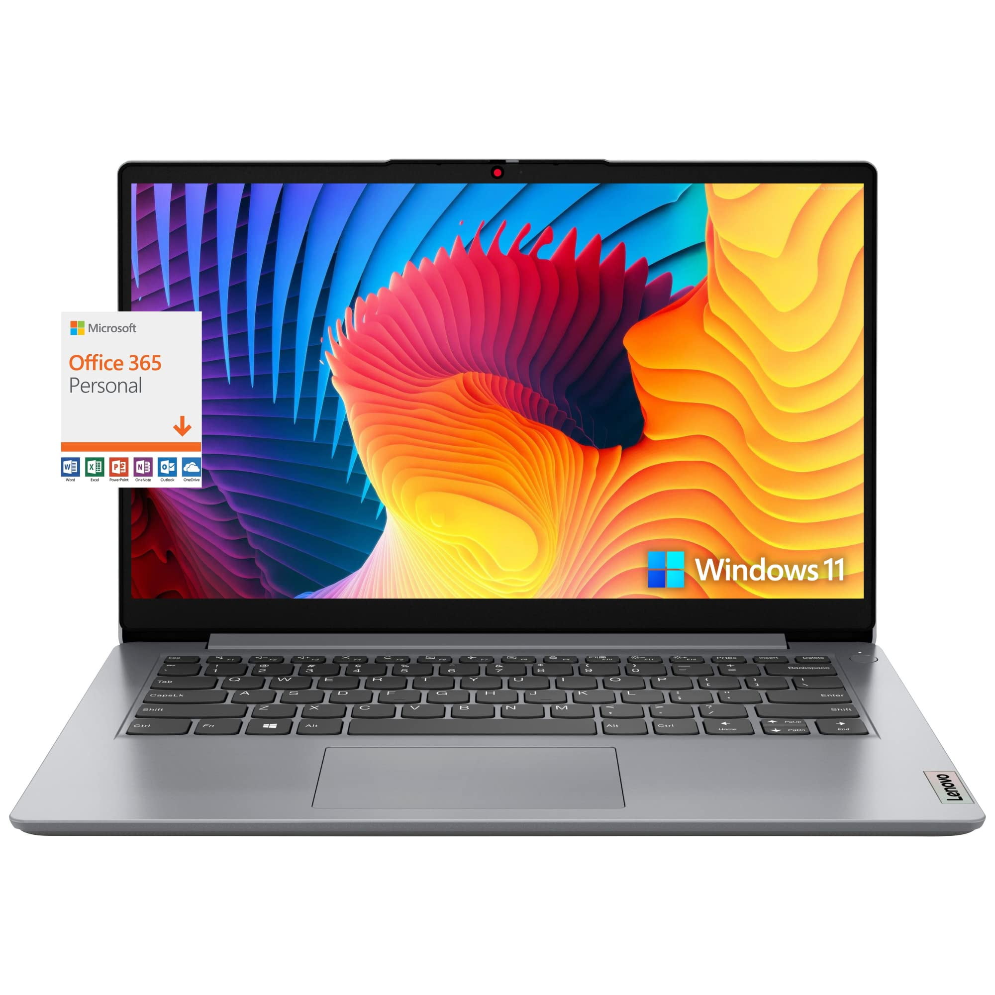 Lenovo IdeaPad 1i Multitasking Laptop, 14" HD Display, 4GB RAM, 256GB ...