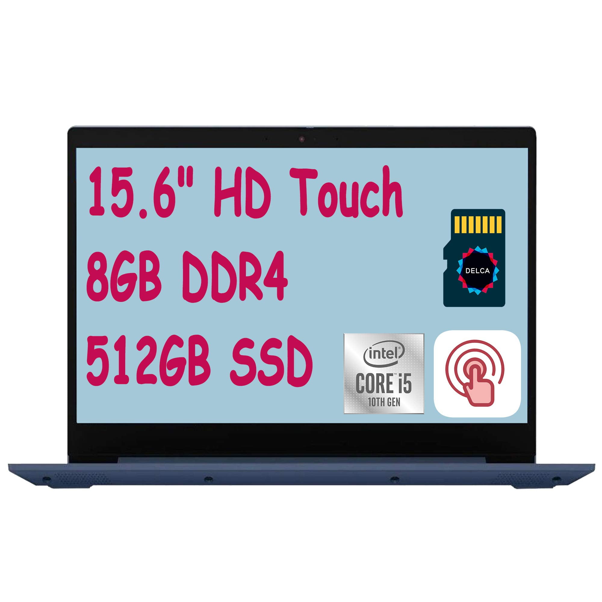 Lenovo IdeaPad 3 Business Laptop Computer I 15.6" HD Touchscreen ...