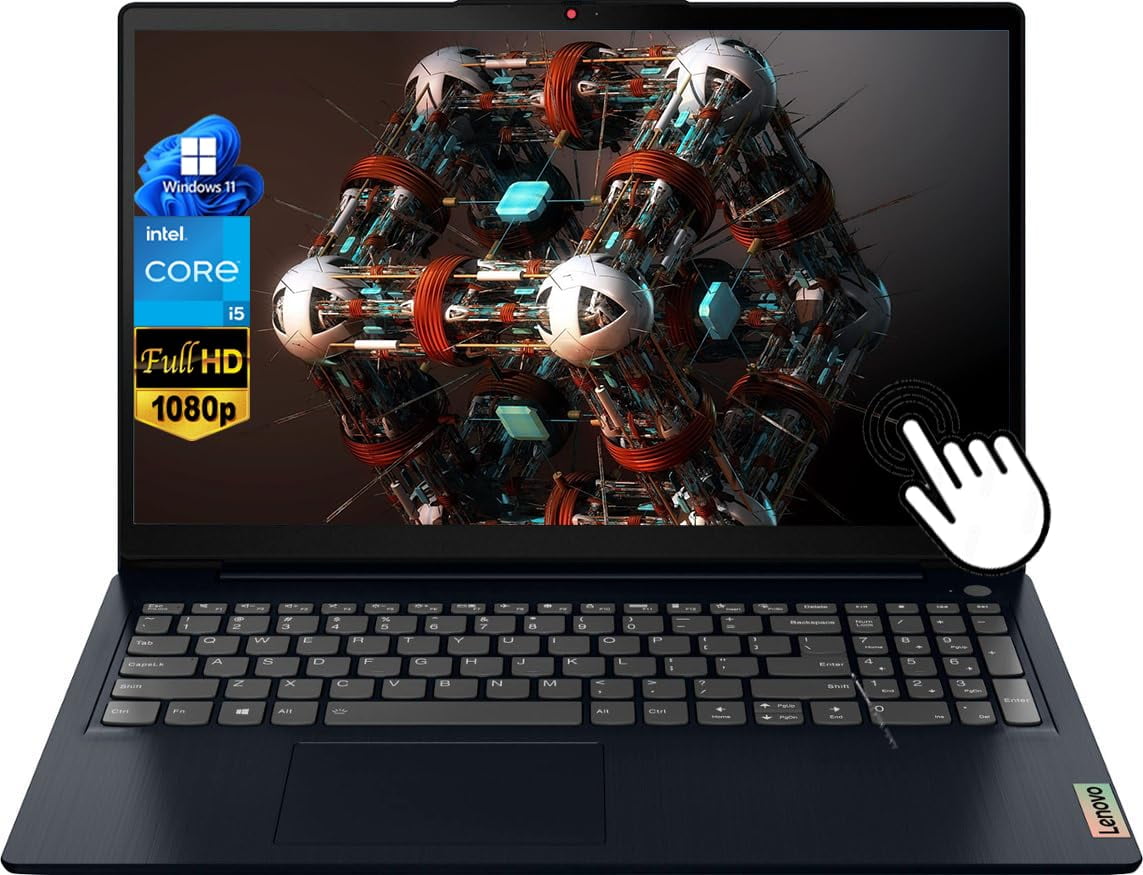 Lenovo IdeaPad 3i Business Laptop 2024, 15.6" FHD IPS Touch Display, Intel Iris Xe Graphics ...