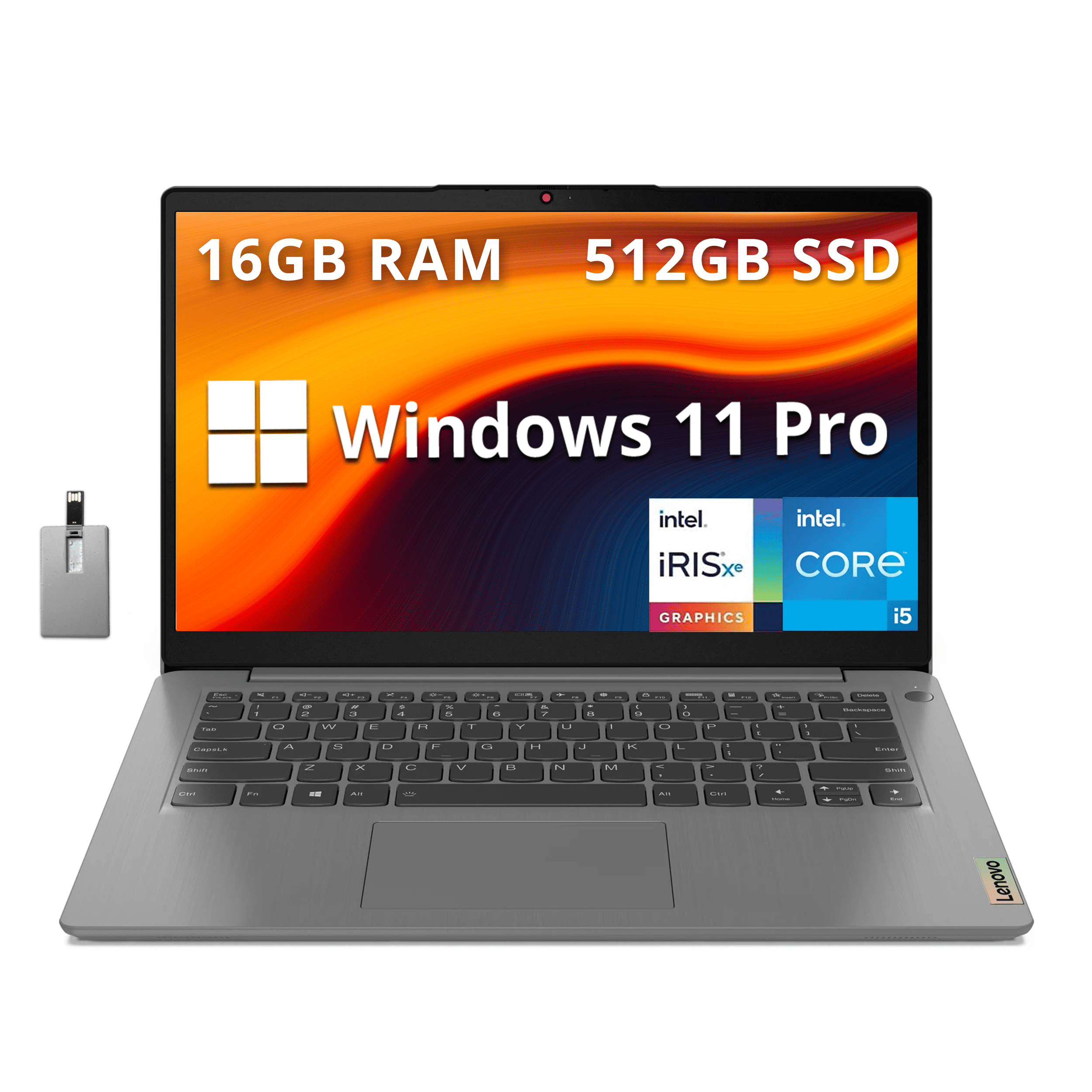 "Lenovo IdeaPad 3i, 14"" FHD, i5-1155G7, 16GB RAM, 512GB SSD, Iris Xe ...
