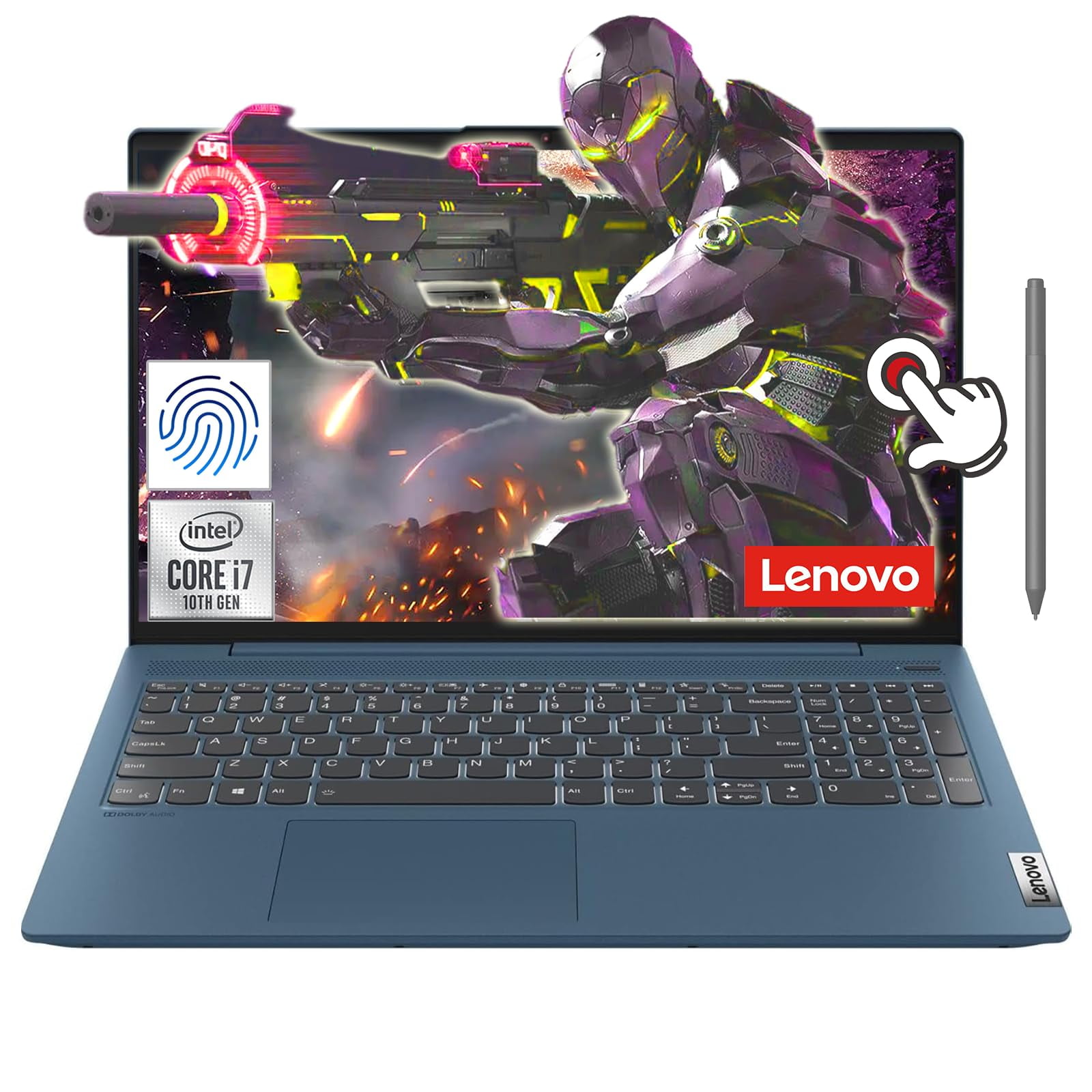 Lenovo IdeaPad 5i Laptop, 15.6'' FHD 1080p IPS Touchscreen Notebook, 10 ...
