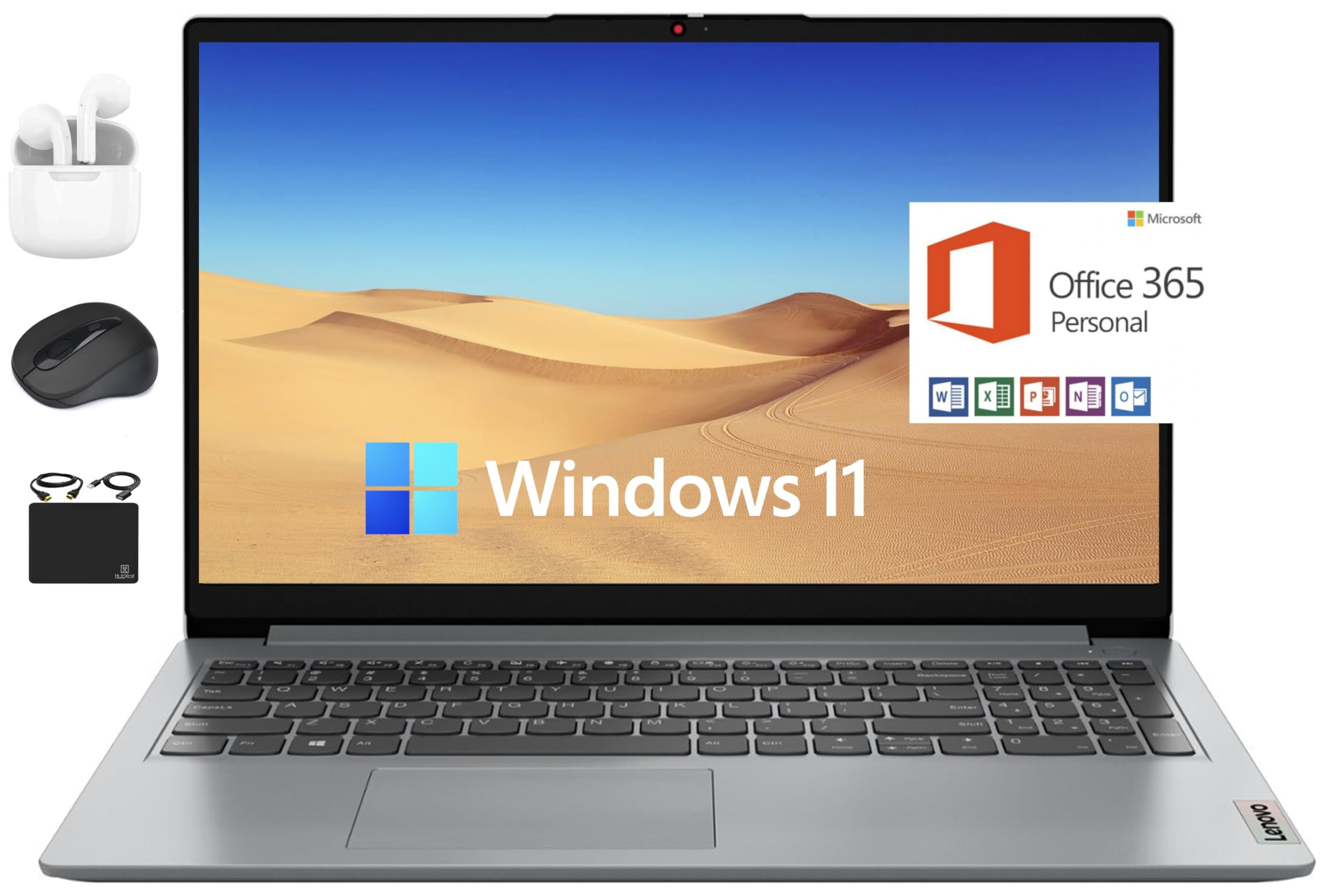 Lenovo IdeaPad Flagship Laptop, 15.6" HD Display, Intel Dual Core ...