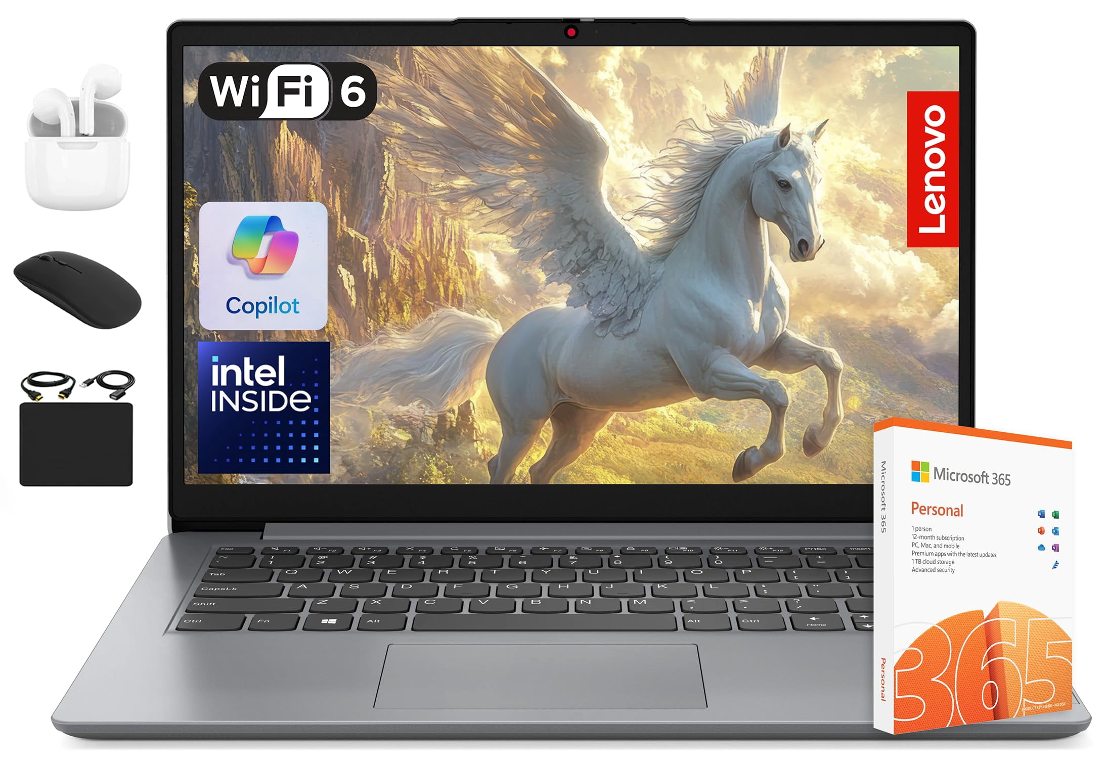 Lenovo IdeaPad Laptop Business Student 2025, 14 Inch Display, Intel ...