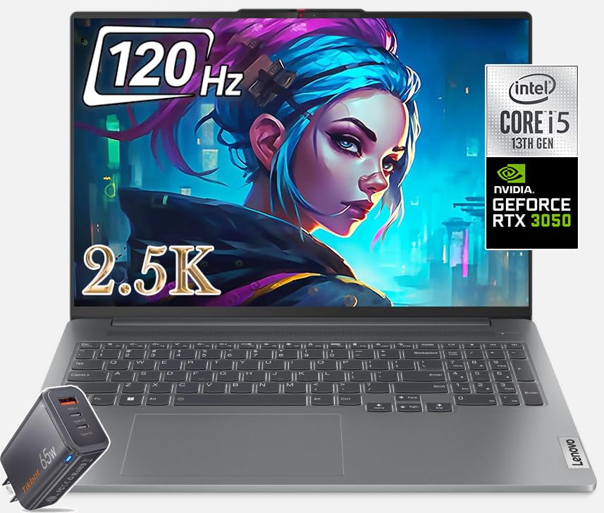 Lenovo IdeaPad Pro 5i 16'' 2.5K Laptop -Intel i5-13500H - RTX 3050-120Hz - 100% sRGB - 350Nits ...