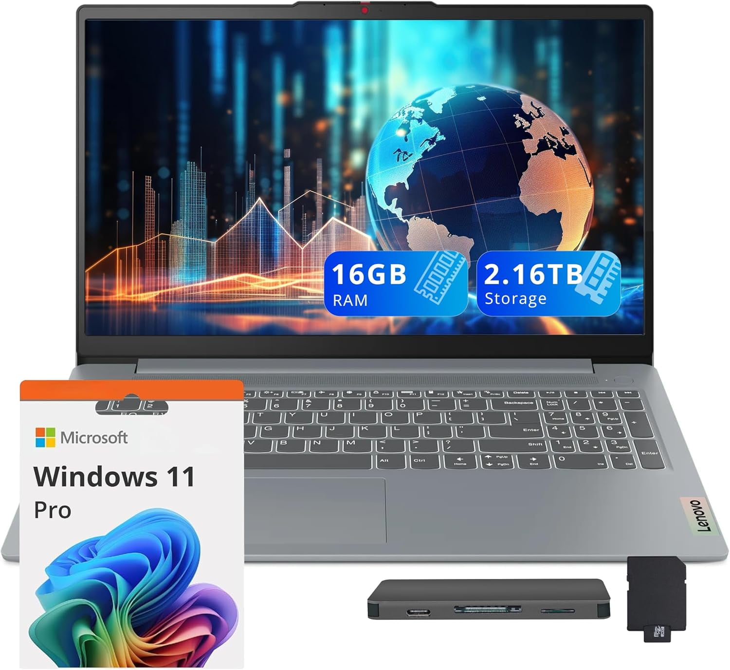 Lenovo IdeaPad Slim 3 15.6" FHD Display Laptop, 16GB RAM, 2.16TB ...
