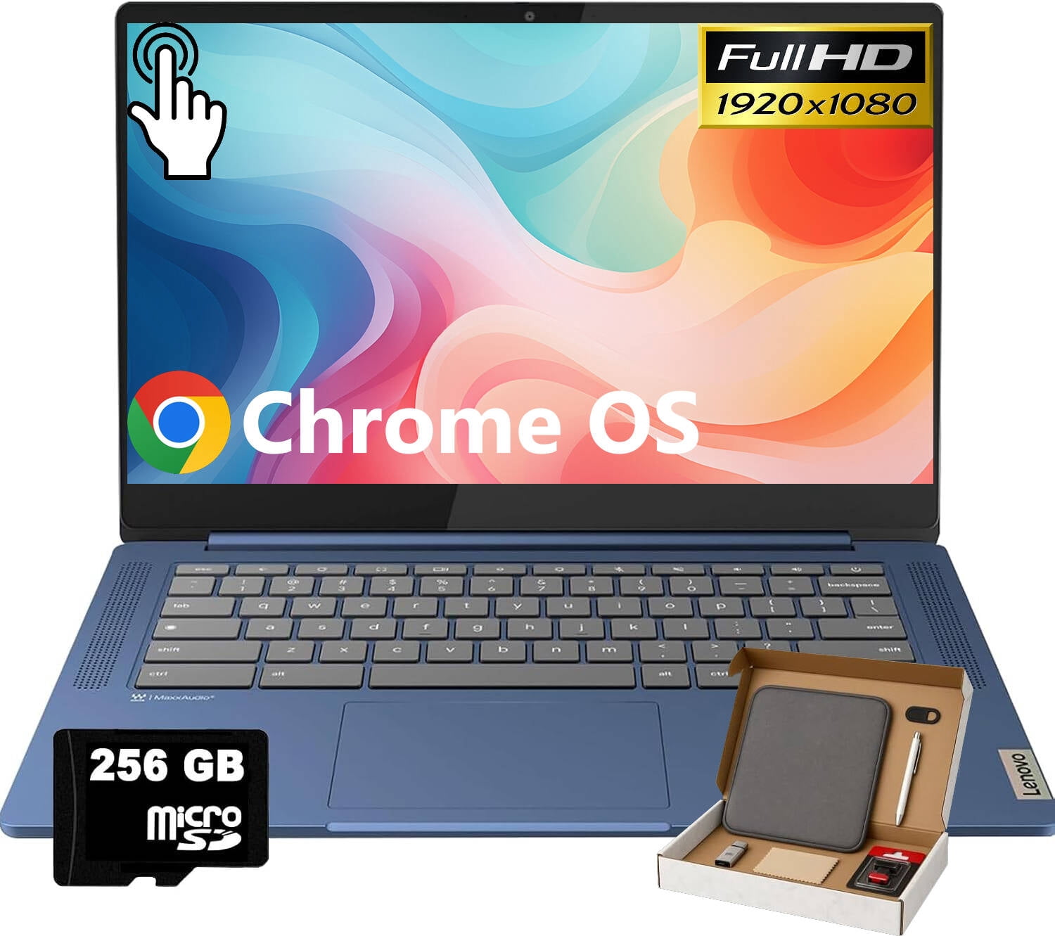 Lenovo IdeaPad Slim 3 Chromebook, Lightweight Laptop, 14" Touchscreen ...