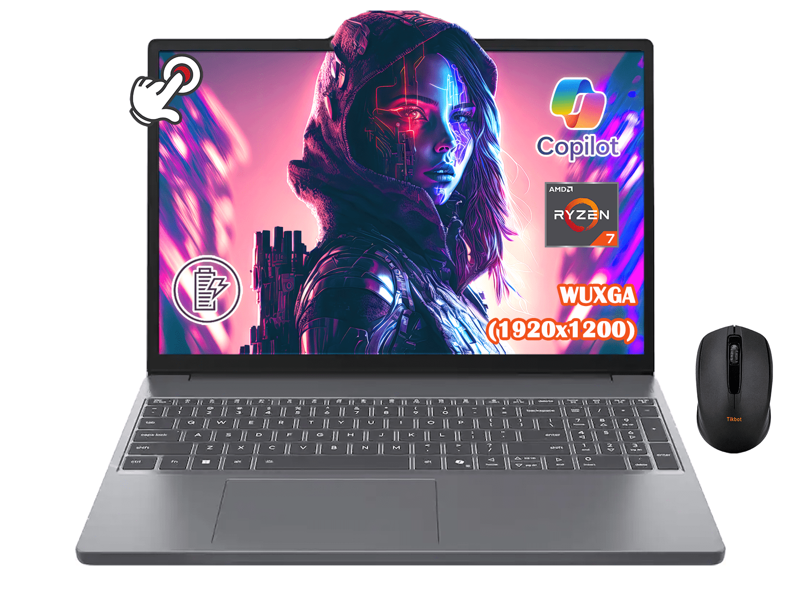 Lenovo IdeaPad Slim 3 Copilot +Touchscreen Laptop 15.3" WUXGA ...
