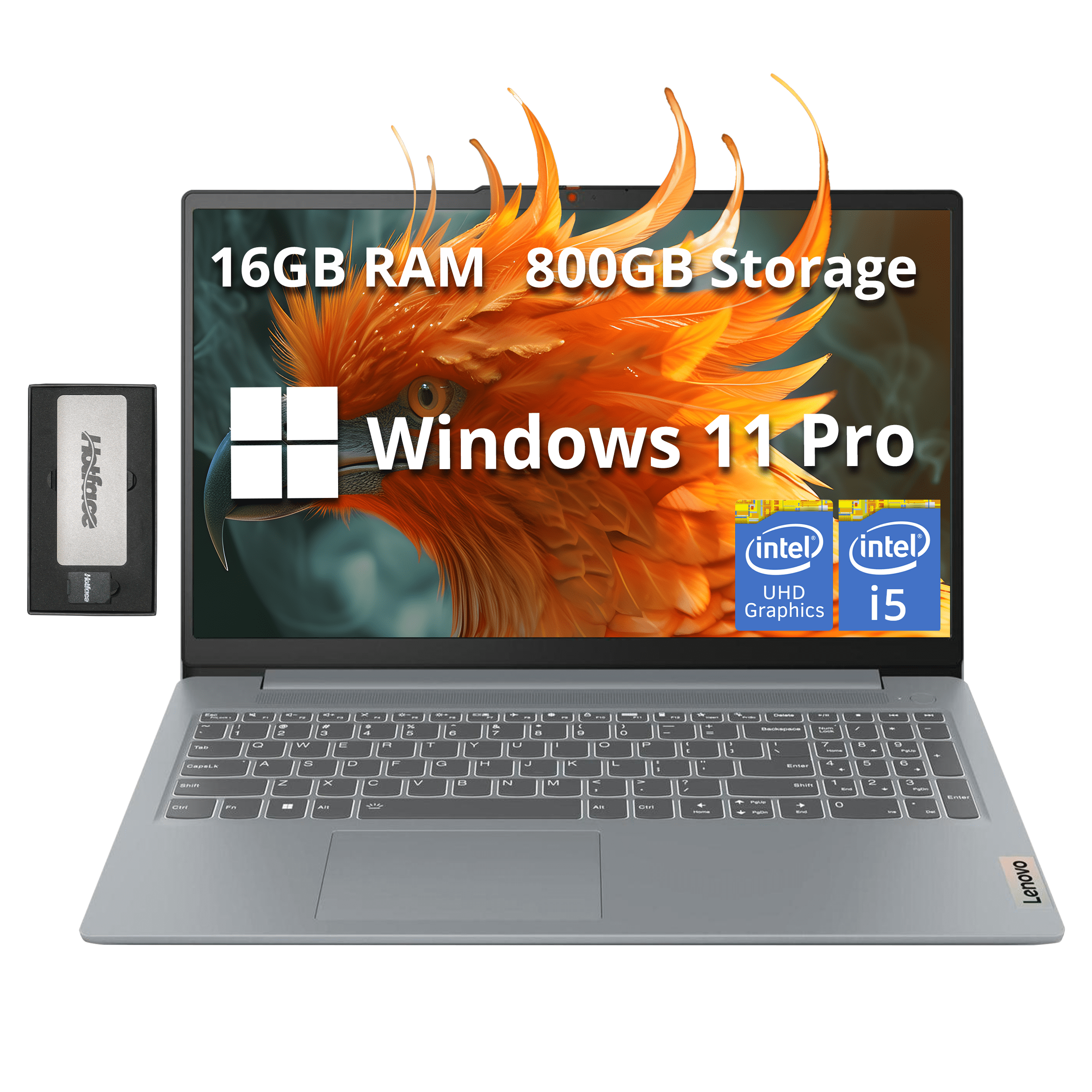 Lenovo IdeaPad Slim 3 Laptop, 15.6" FHD, i5, 16GB, 800GB, UHD Graphics ...