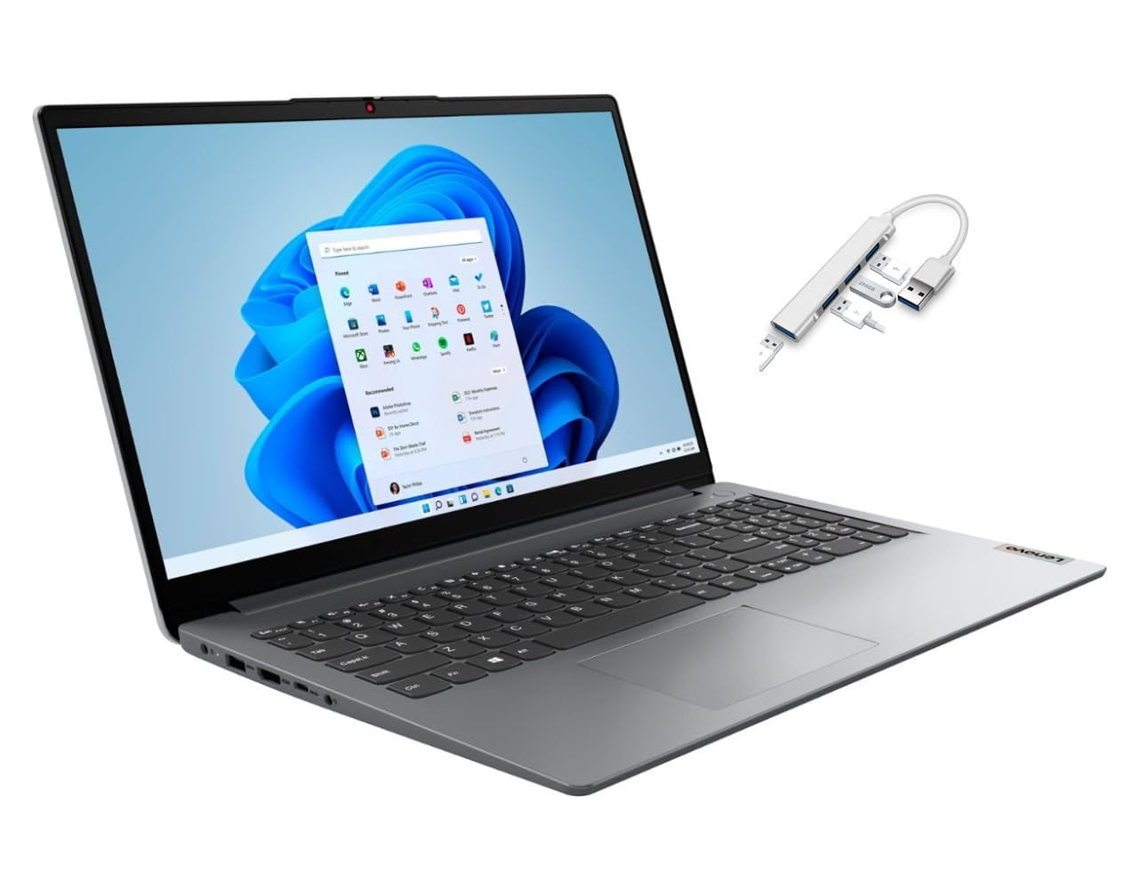 Lenovo Ideapad 1 15.6" HD Laptop | AMD Athlon Silver 7120U Processor ...