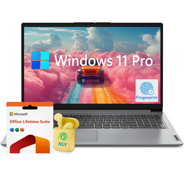 Lenovo Ideapad 1 Laptop, 15.6” FHD Business Laptop Computer, Intel Core ...