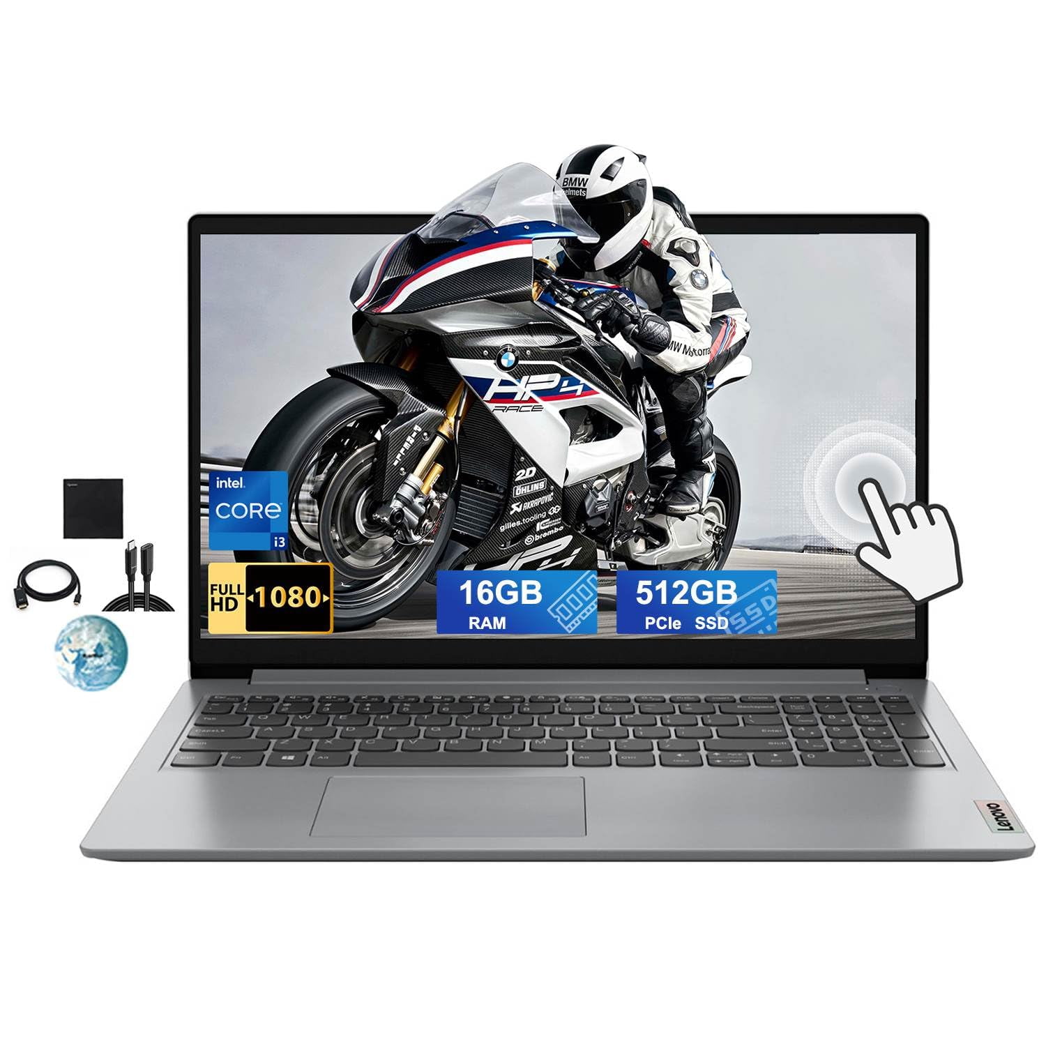 Lenovo Ideapad 15.6" FHD Touchscreen Business Laptop, 12th Gen Intel ...