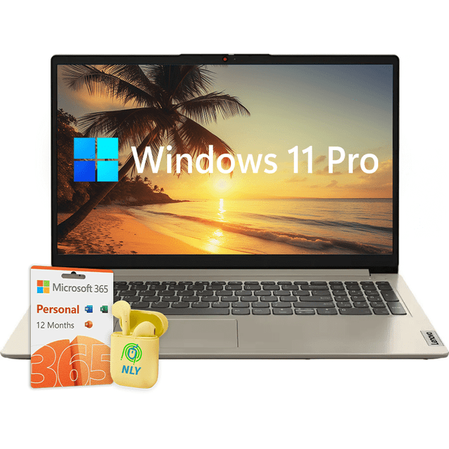 Lenovo Ideapad 15.6" LED Backlit Business and Student Laptop, AI ...