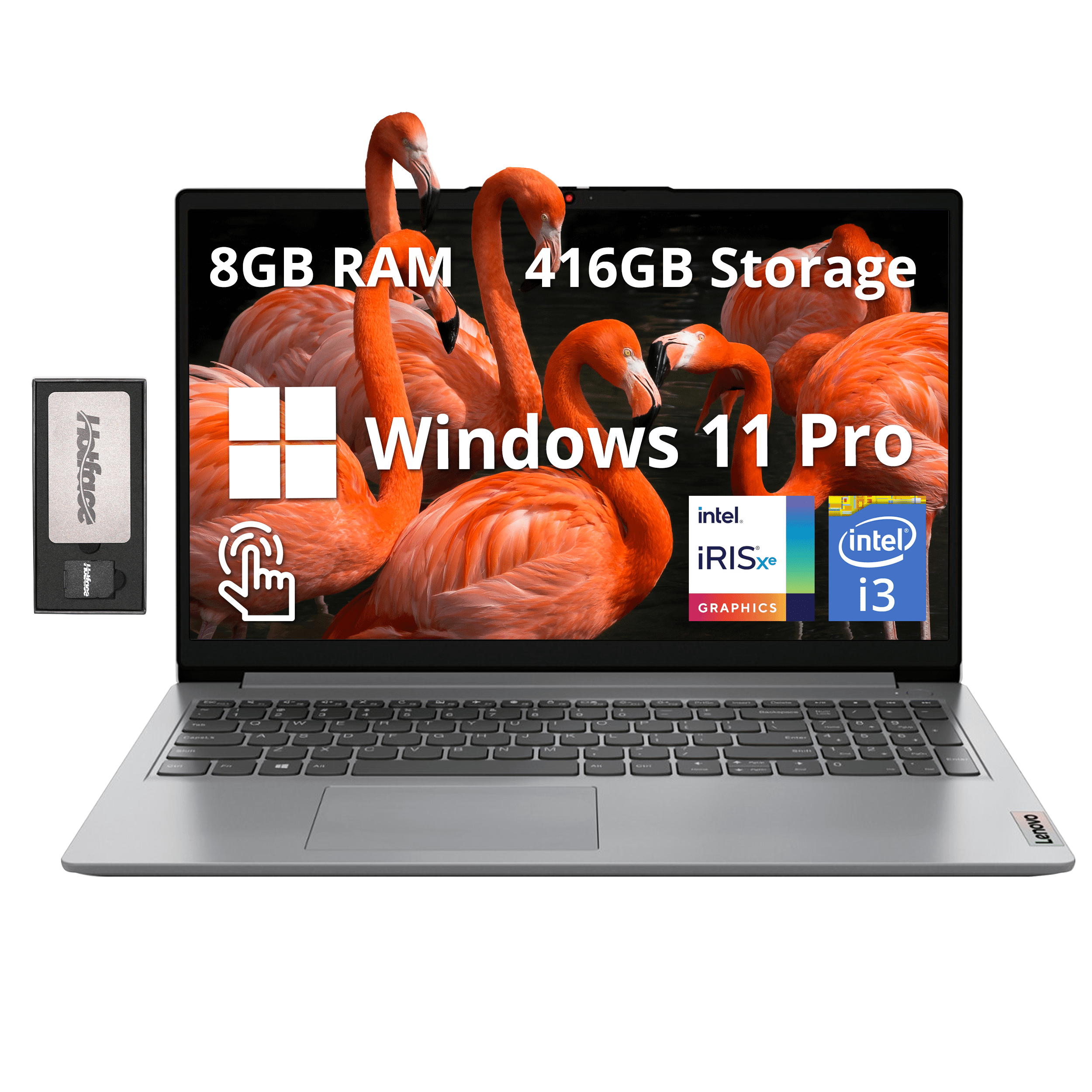 Lenovo Ideapad 1i 15.6" FHD Touchscreen Laptop, Intel i3 1215U, 8GB RAM ...