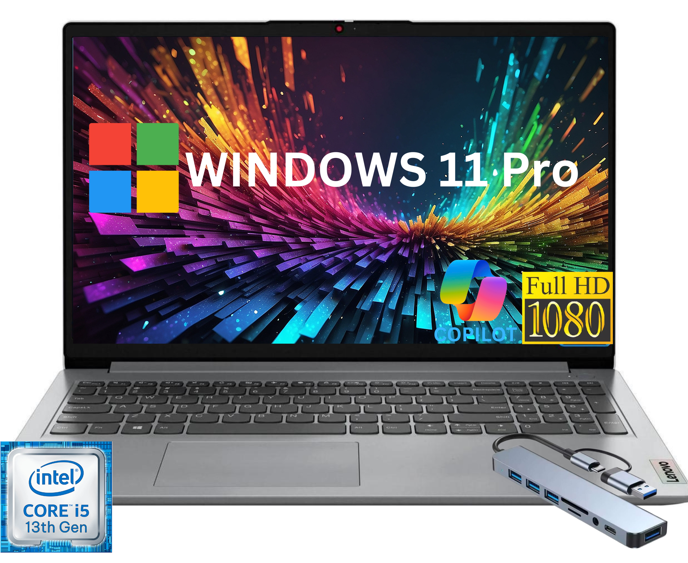 Lenovo Ideapad 1i 15.6" Full HD Laptop, 13th Gen Intel Core i5-1335U ...