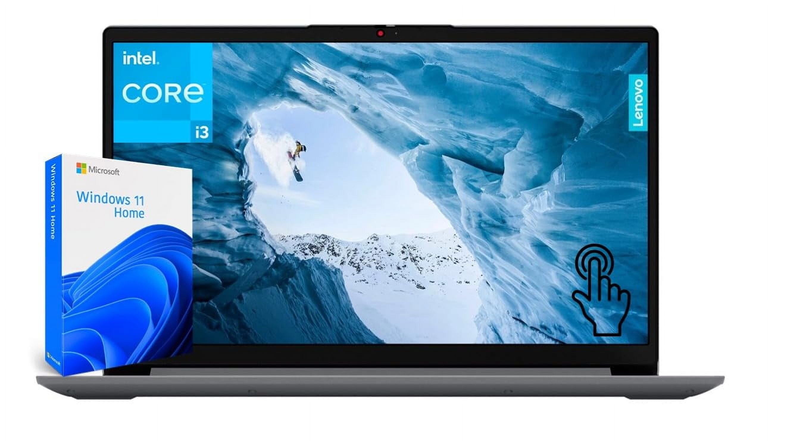 Lenovo Ideapad 1i Business & Student Laptop, 15.6" FHD IPS Touchscreen ...