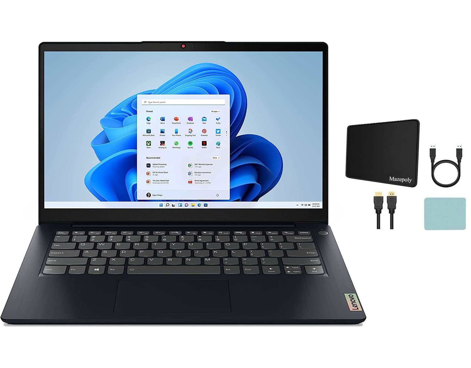 Lenovo Ideapad 3 14" FHD Laptop, AMD Ryzen 7 5700U 1.8GHz, 20GB RAM ...