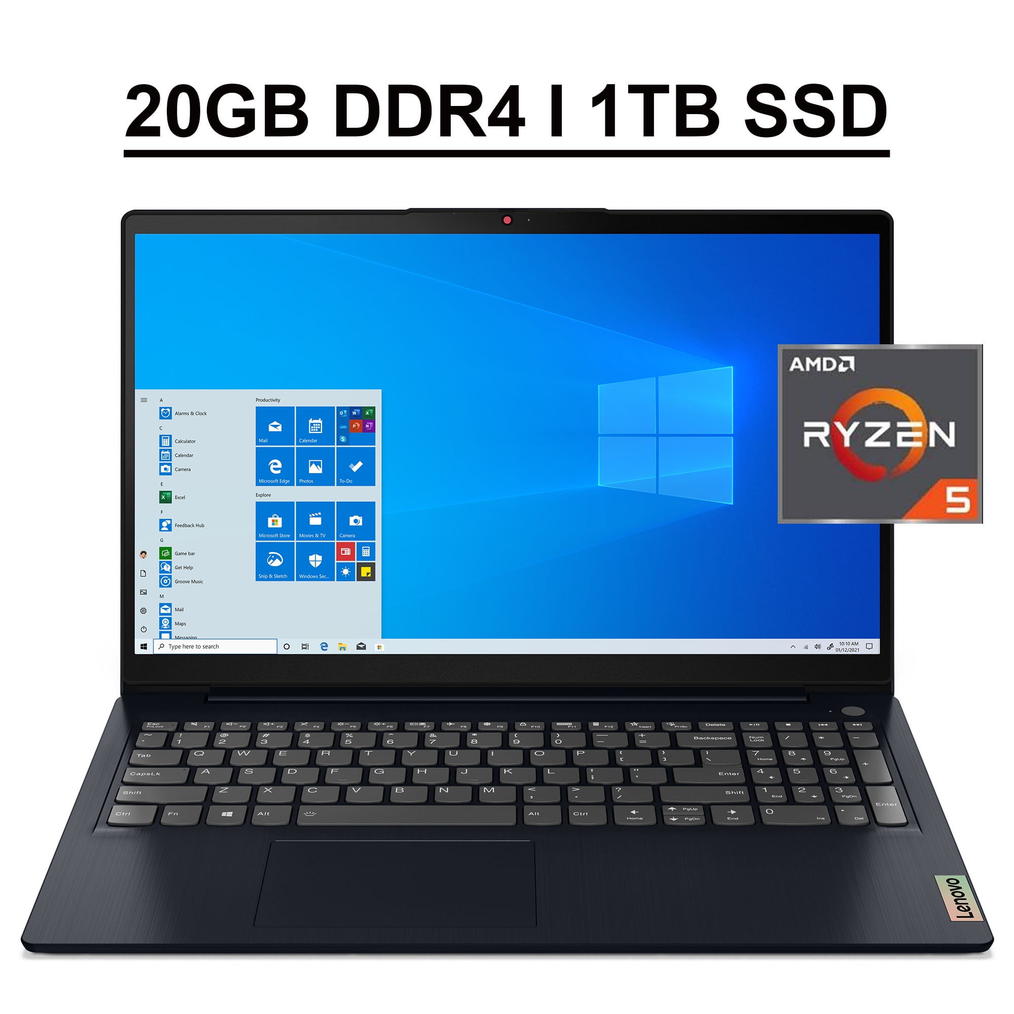 Lenovo Ideapad 3 15 Business Laptop 15.6" FHD IPS Anti-glare ...