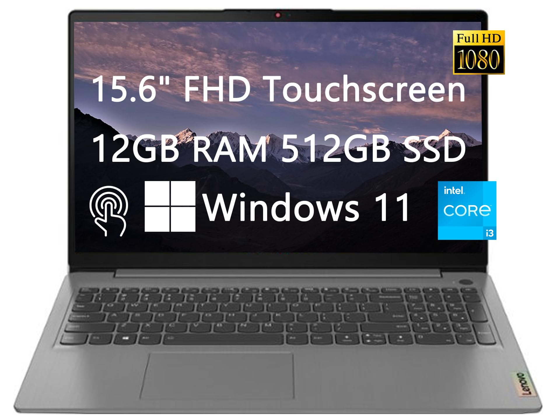 Lenovo Ideapad 3i 15.6" FHD Touch Laptop for College Student & Business ...
