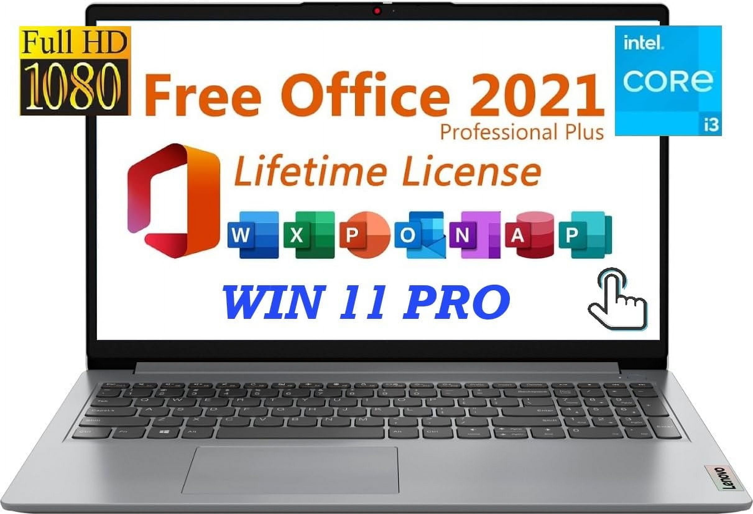 Lenovo Ideapad 3i Business & Student Laptop, 15.6" FHD Touchscreen, Intel Core i3-1115G4,16GB ...