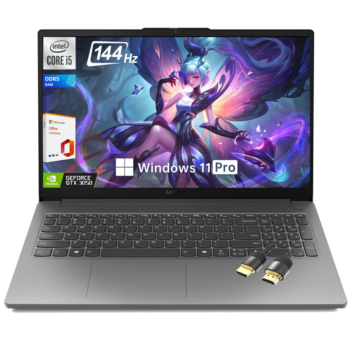 Lenovo LOQ Essential Gaming Laptop, 15.6" FHD 144Hz Display,Intel Core ...