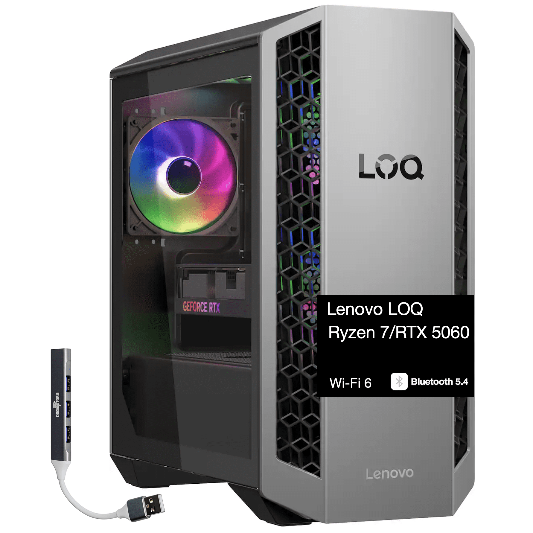 Lenovo LOQ Tower Gaming Desktop PC (AMD Ryzen 7 8745HX, GeForce RTX ...