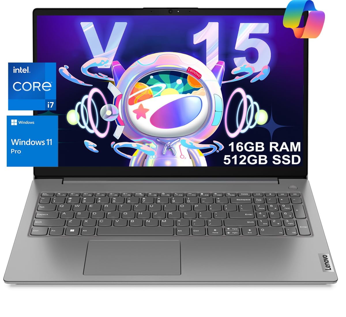 Lenovo Laptop V15 for Business, Home, Student (15.6" FHD Anti-Glare, Intel i7-1255U, 16GB RAM ...