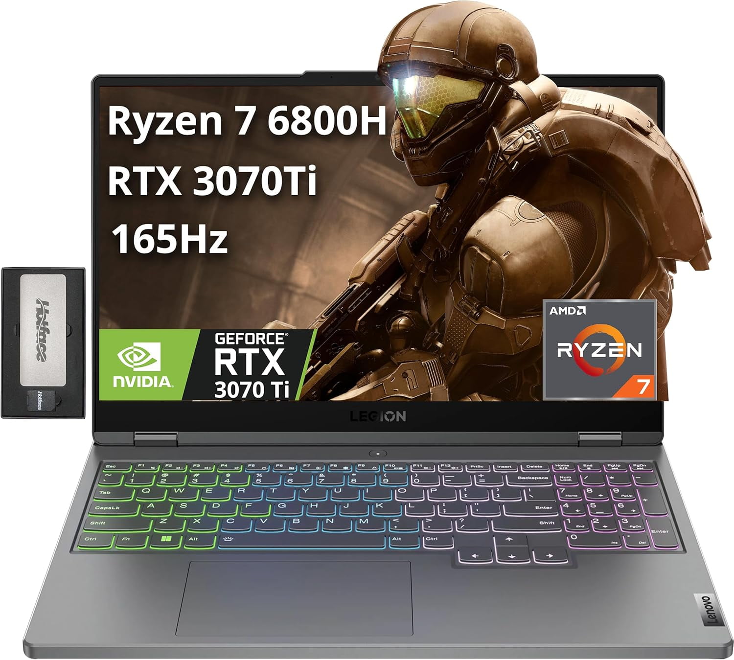 Lenovo Legion 5 Gen 7 15.6" FHD 165Hz Gaming Laptop, AMD Ryzen 7 6800H ...