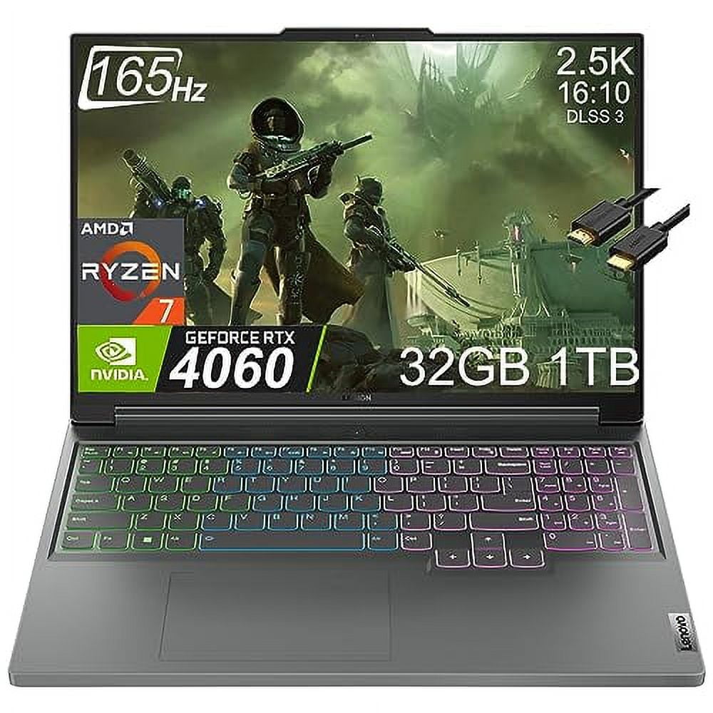 Lenovo Legion 5 Slim 16" WQXGA 2.5K 165Hz (AMD Ryzen 7 7840HS, GeForce ...