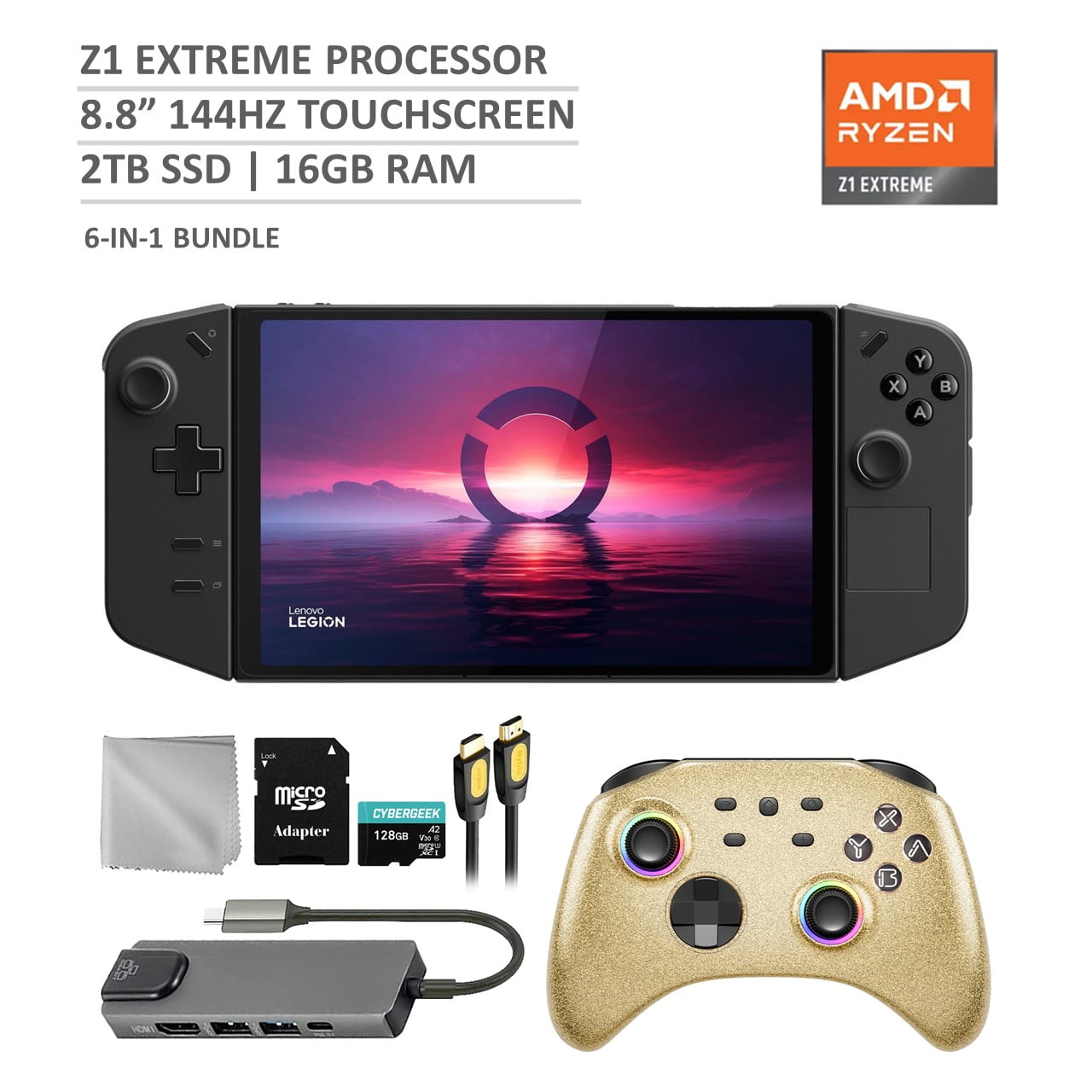Lenovo Legion Go 2TB SSD Gaming Handheld 8.8-inch Touchscreen 144Hz 2K ...