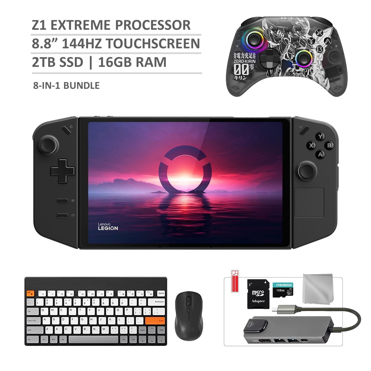 Lenovo Legion Go 2TB SSD Gaming Handheld 8.8-inch Touchscreen 144Hz 2K ...