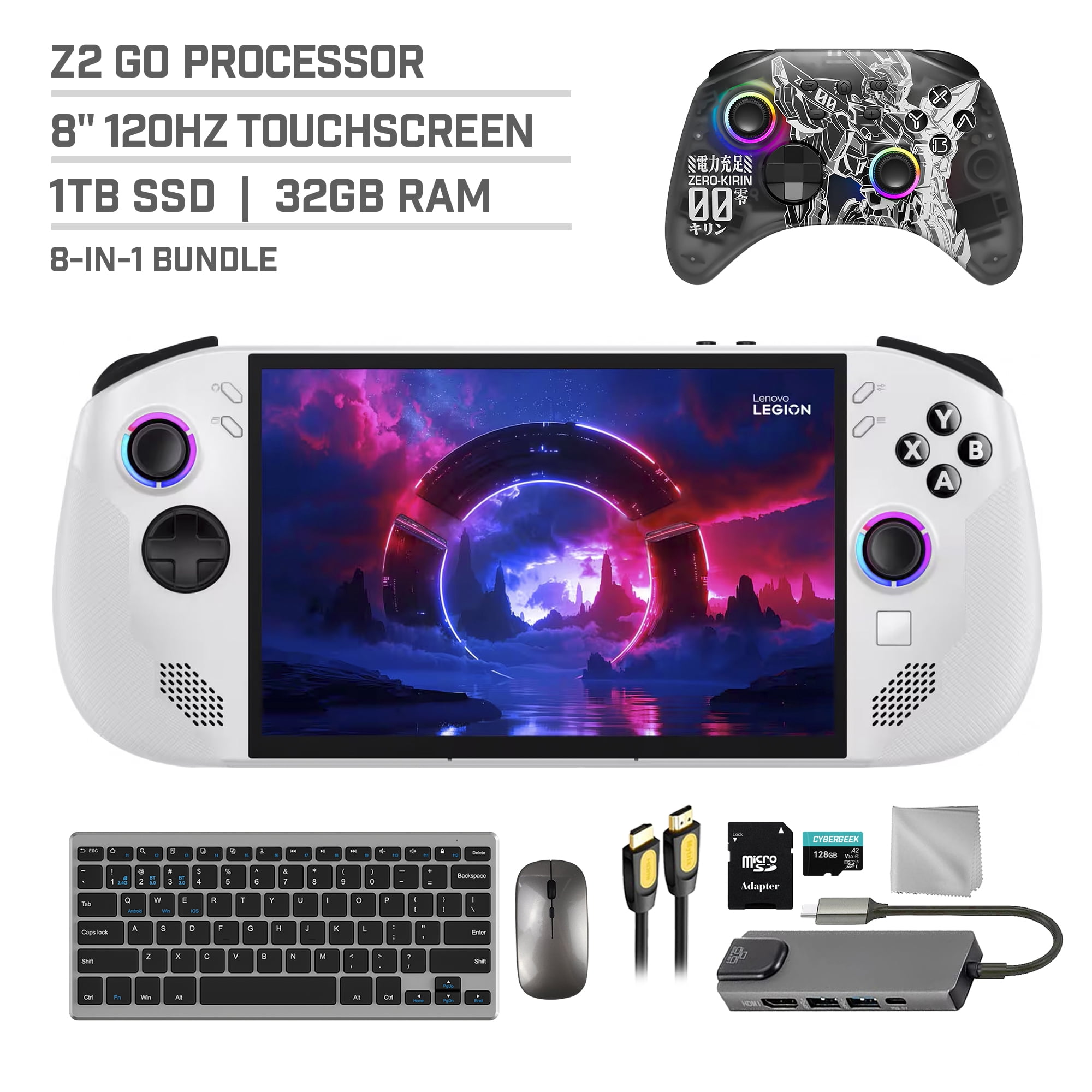 Lenovo Legion Go S 1TB SSD Gaming Handheld 8-inch Touchscreen 120Hz ...