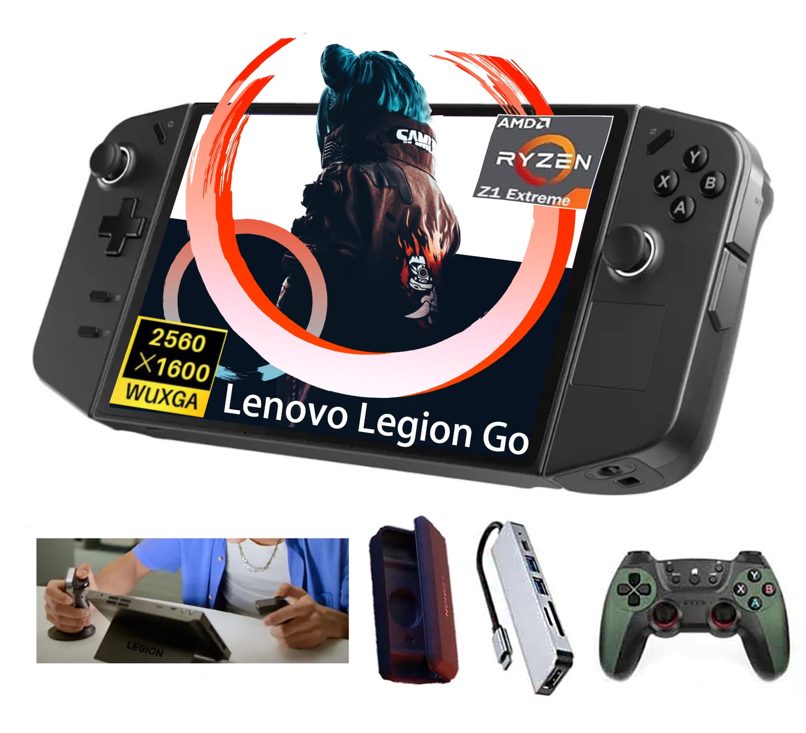 Lenovo Legion Go, The Ultimate Flexible Handheld Gaming Consoles, 16GB ...