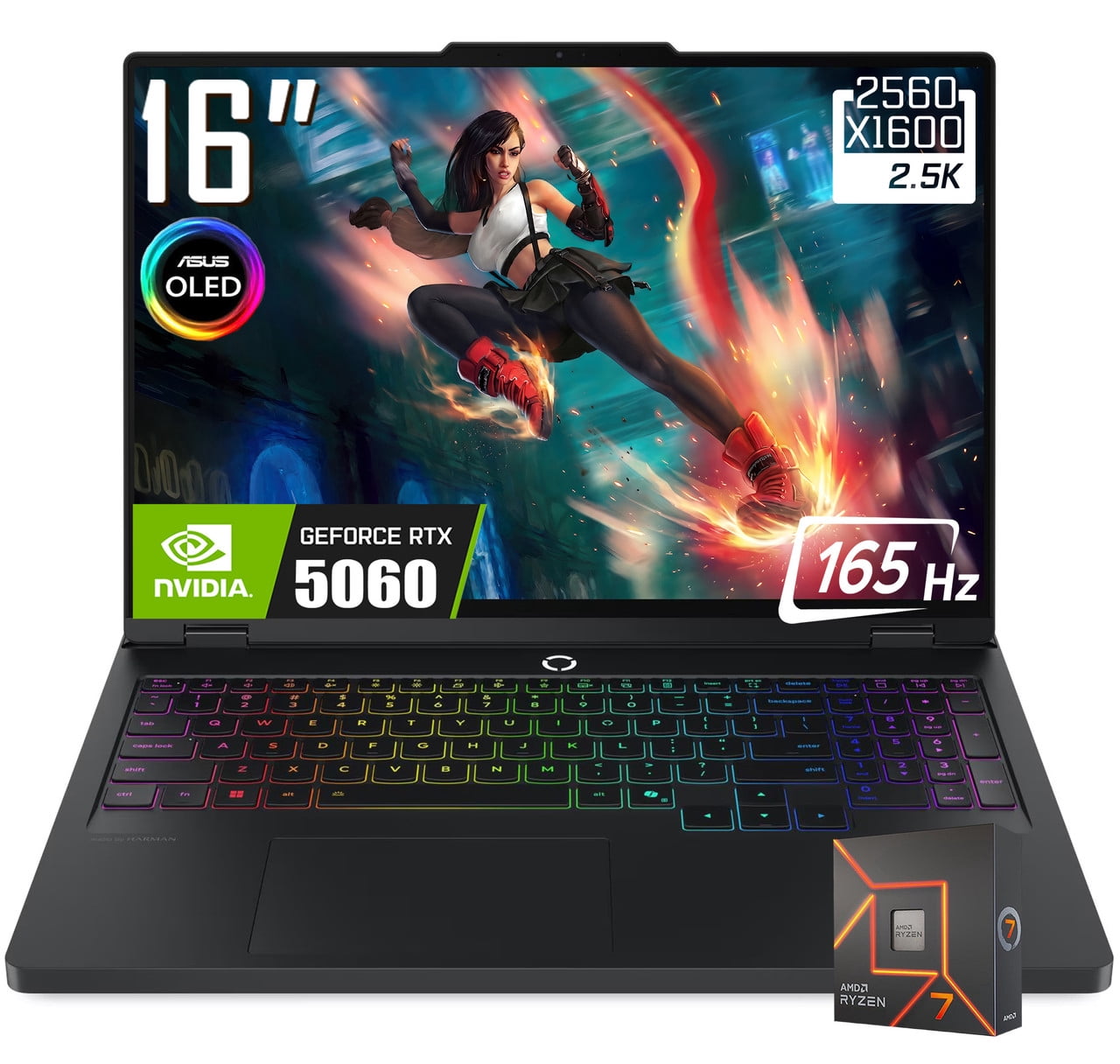 Lenovo Legion Pro 5 Gaming Laptop, 16" 2560 x 1600 2.5K 165Hz OLED ...