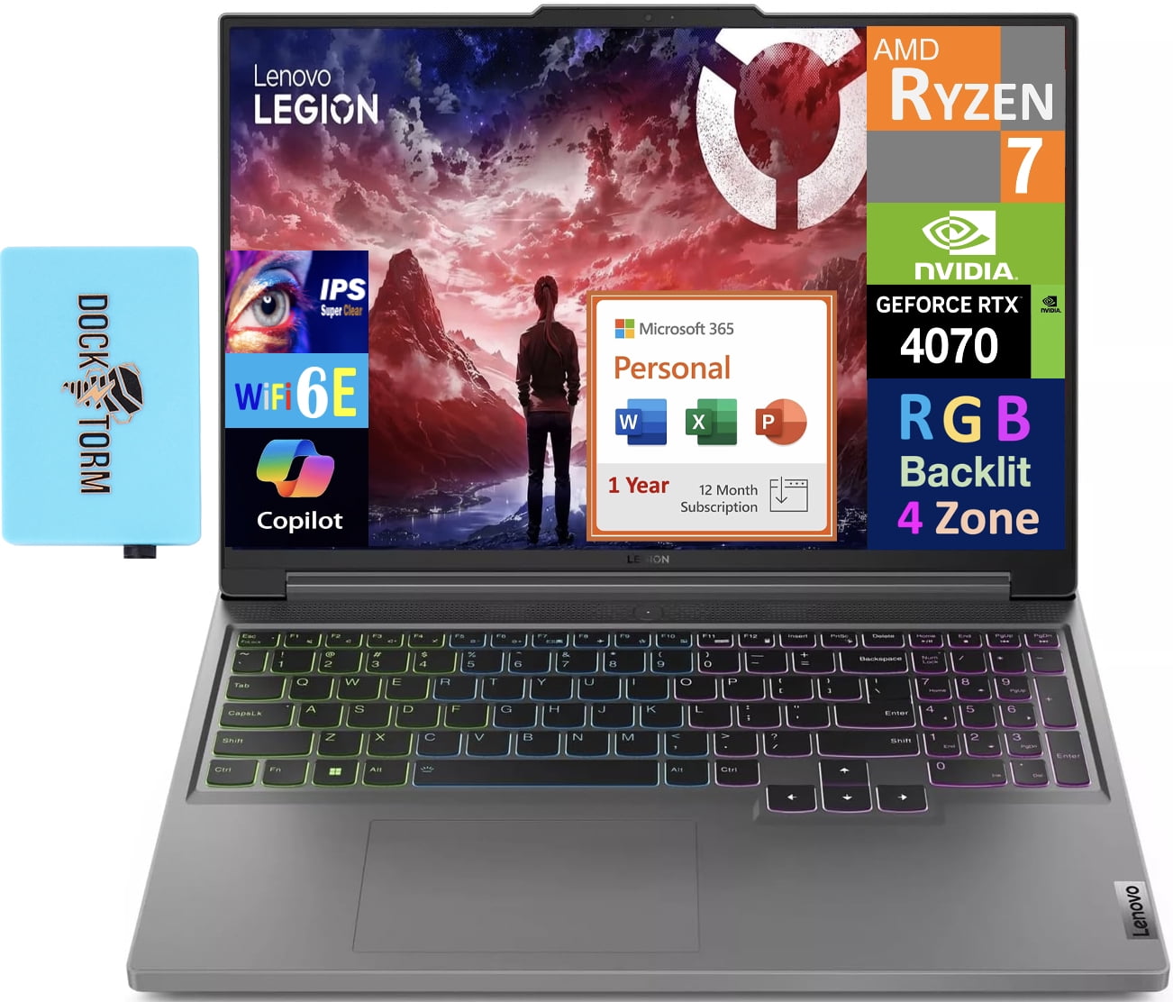 Lenovo Legion Slim 5 Gen 9 Gaming Laptop 16.0in 165Hz IPS WQXGA Display ...