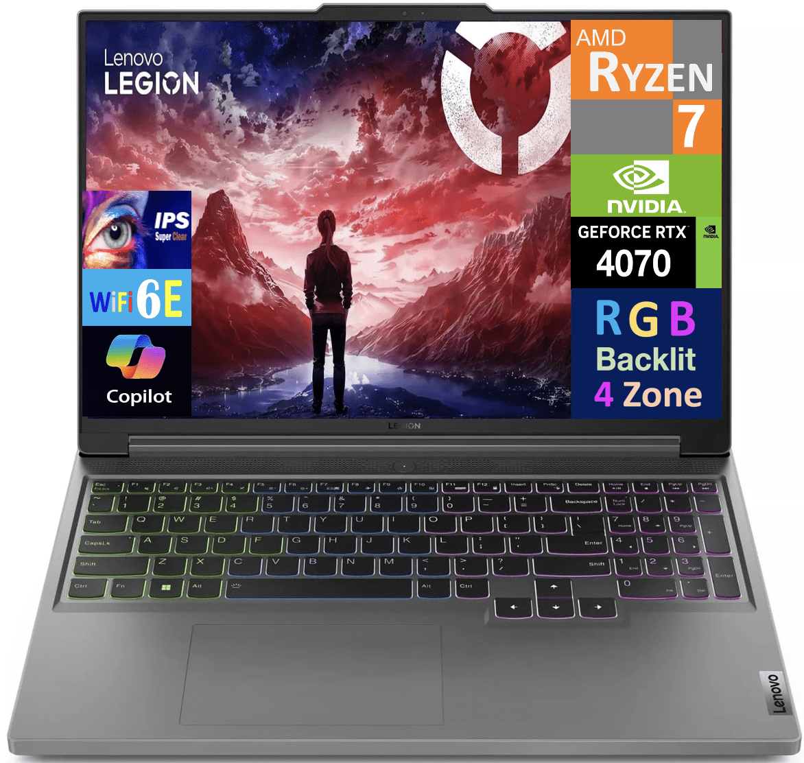 Lenovo Legion Slim 5 Gen 9 Gaming Laptop 16.0in 165Hz IPS WQXGA Display ...